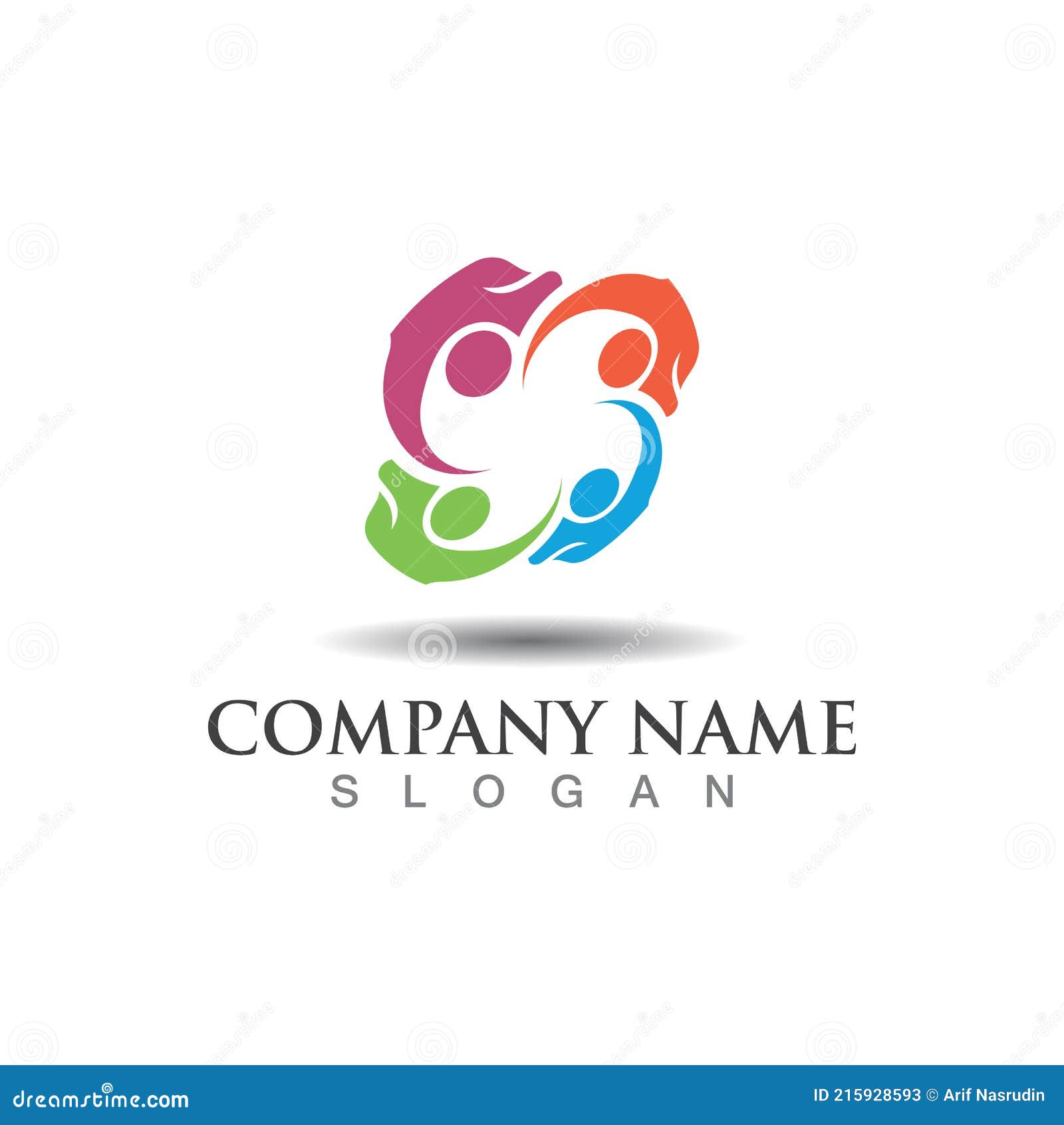 Teamwork Union Logo Community, Grup and People Vector Template Stock ...
