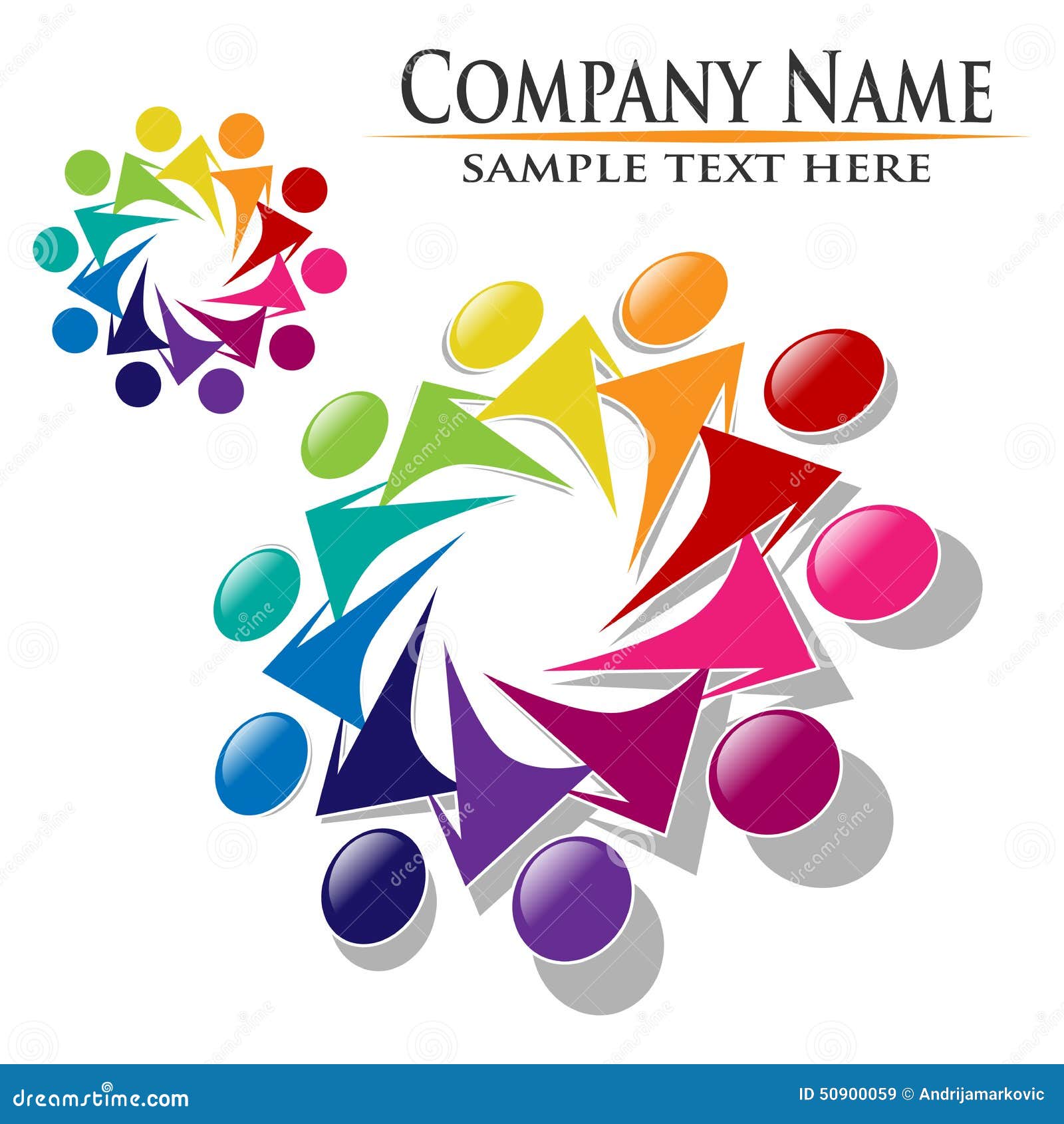 Teamwork union people logo stock vector. Illustration of community ...