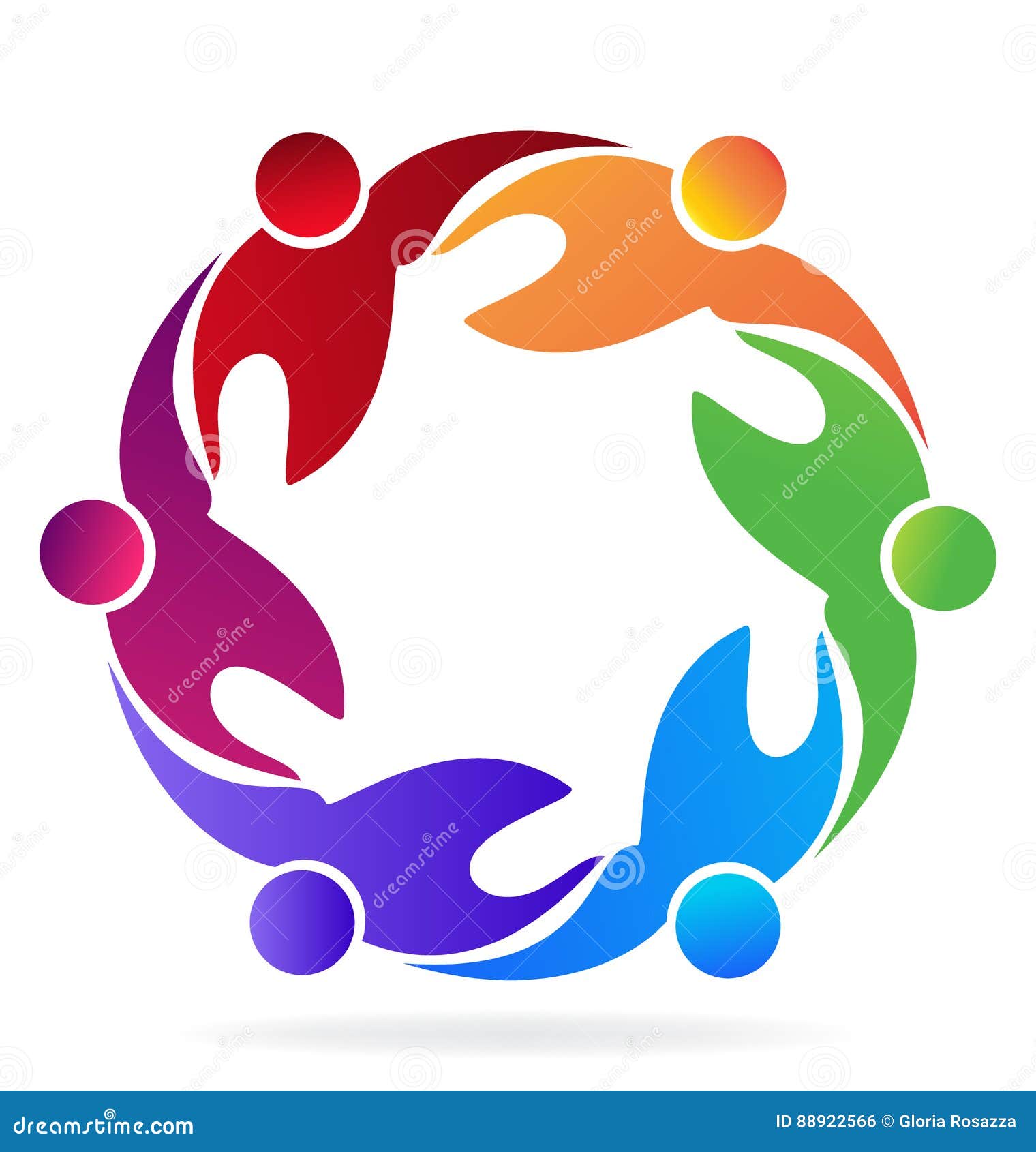 Teamwork united people stock vector. Illustration of card - 88922566