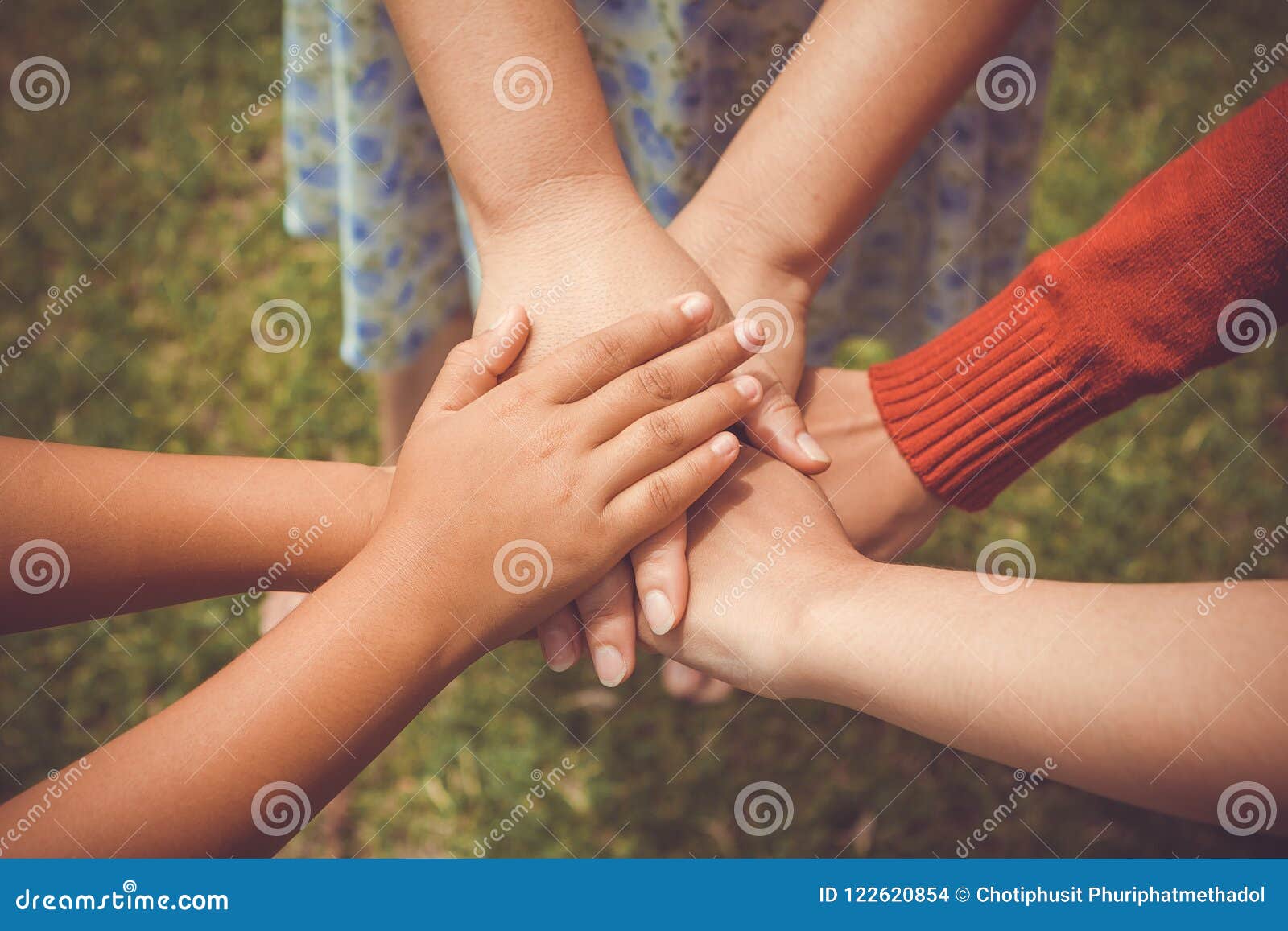 Teamwork Unity Arms Consolidation Stock Photo - Image of motivation ...