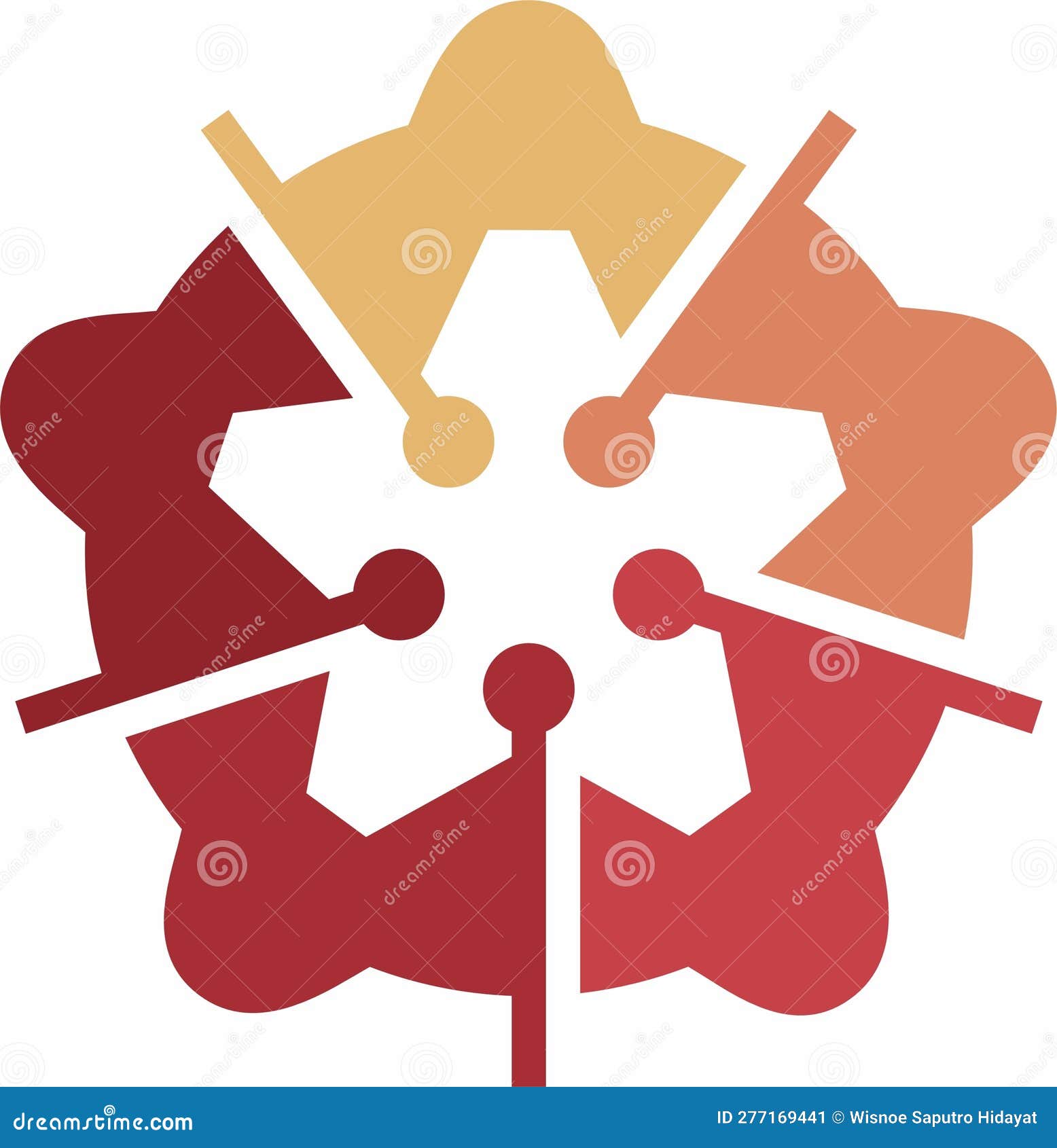 Teamwork Unity Logo design stock vector. Illustration of company ...