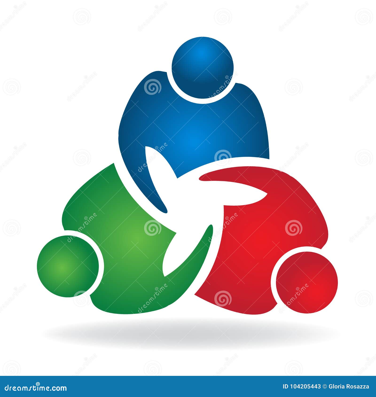Teamwork Unity Business Three People Logo Cartoon Vector ... Teamwork Unity Business Three People Logo Cartoon Vector ...