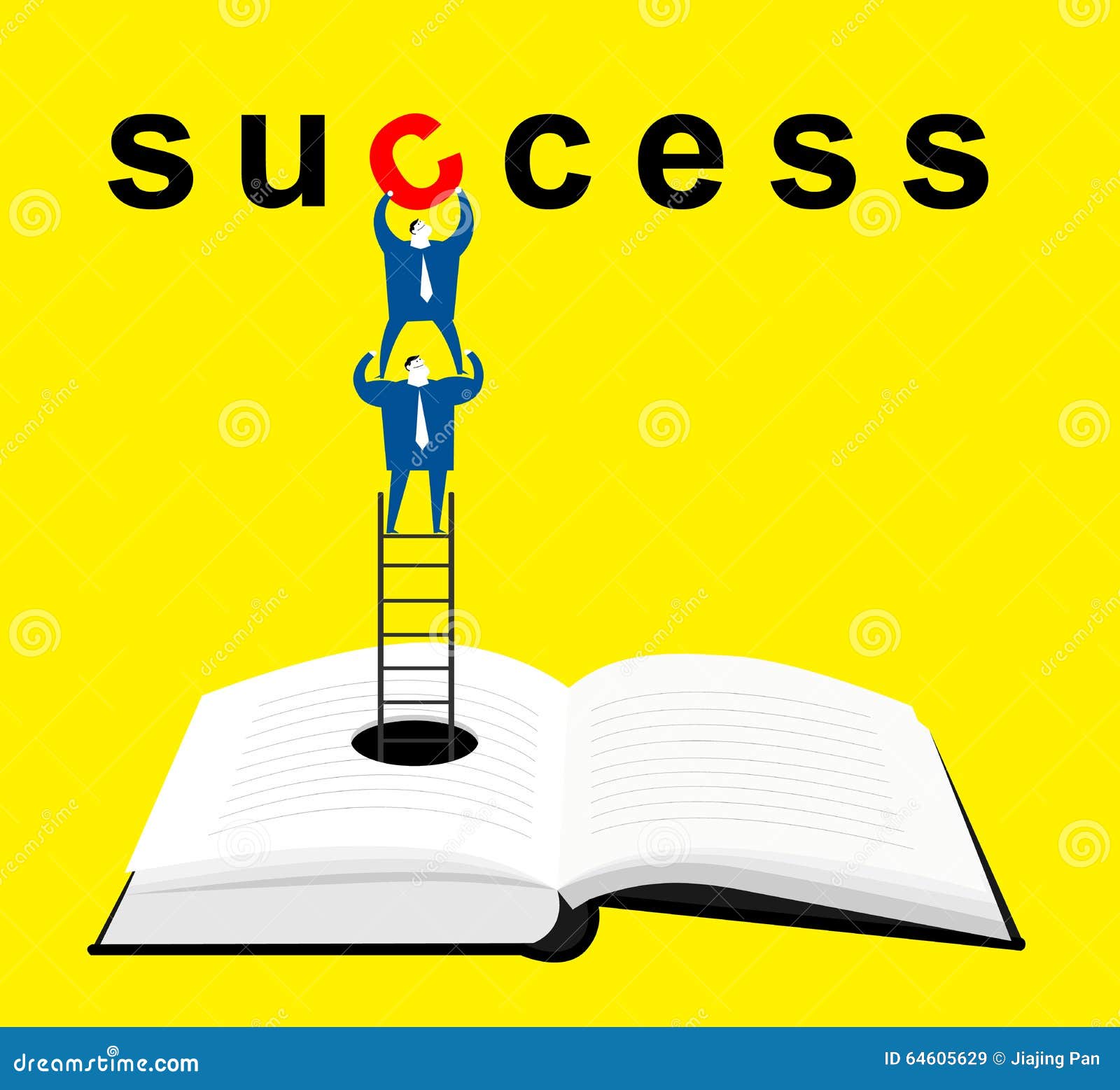 Teamwork : Using Knowledge. Stock Illustration - Illustration of ...