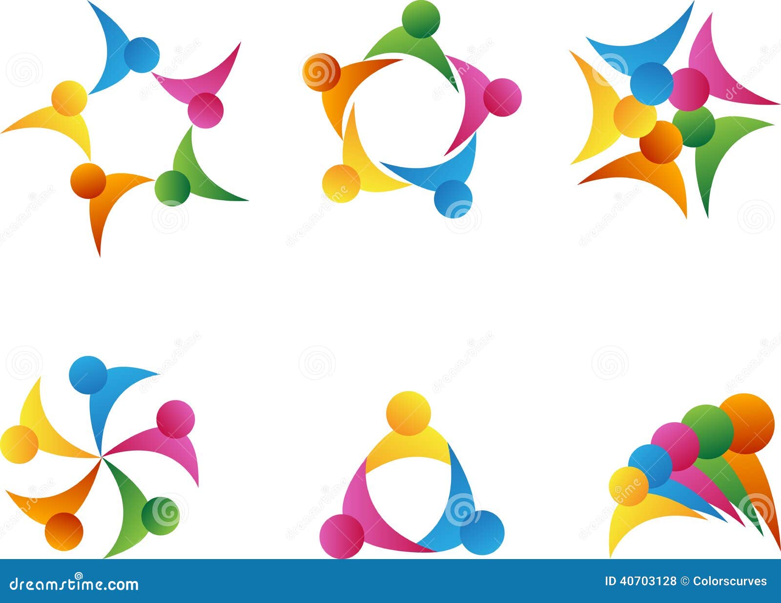 Teamwork stock vector. Illustration of group, cooperating - 40703128