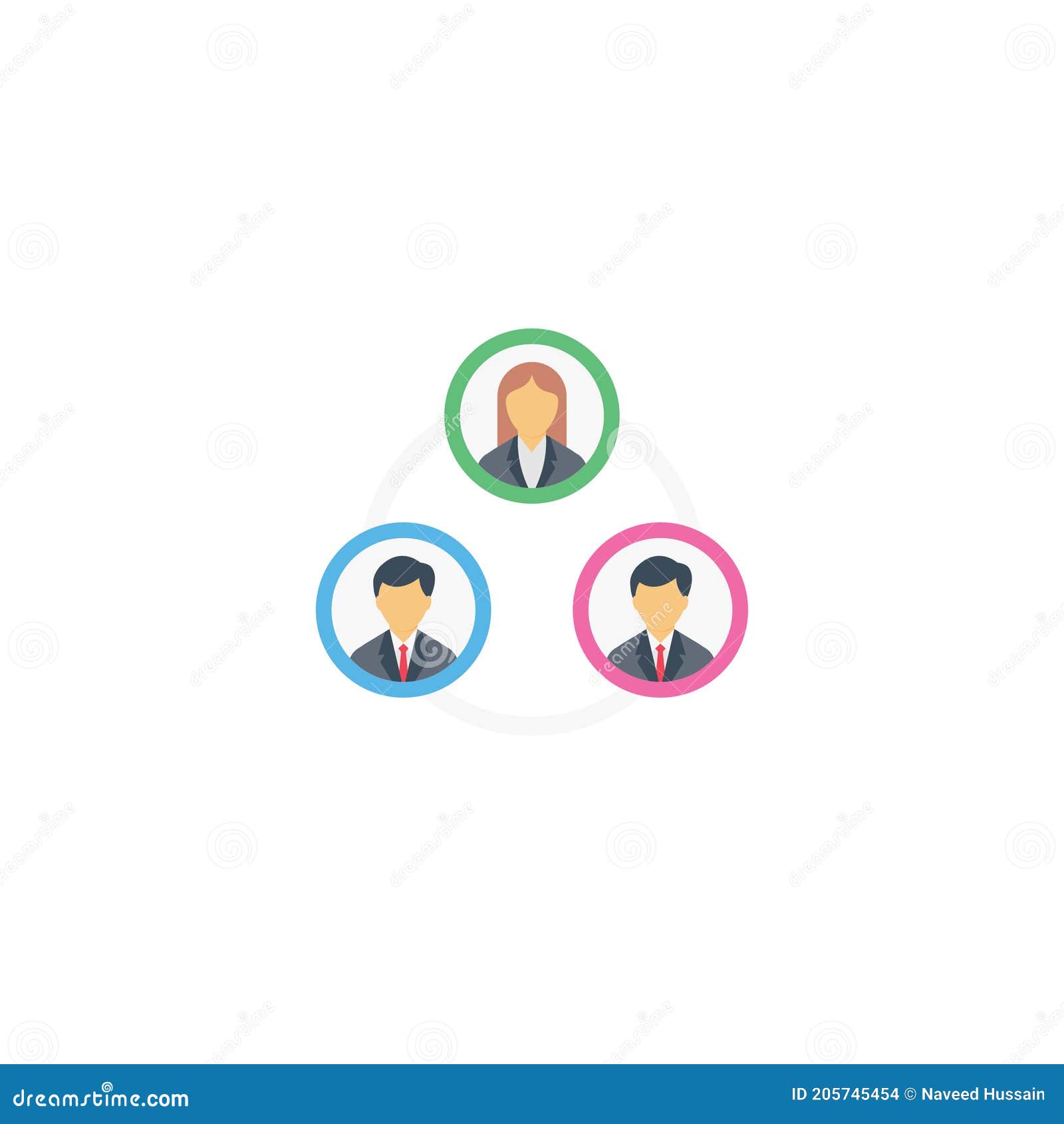 Teamwork In Colour Royalty-Free Stock Photography | CartoonDealer.com ...