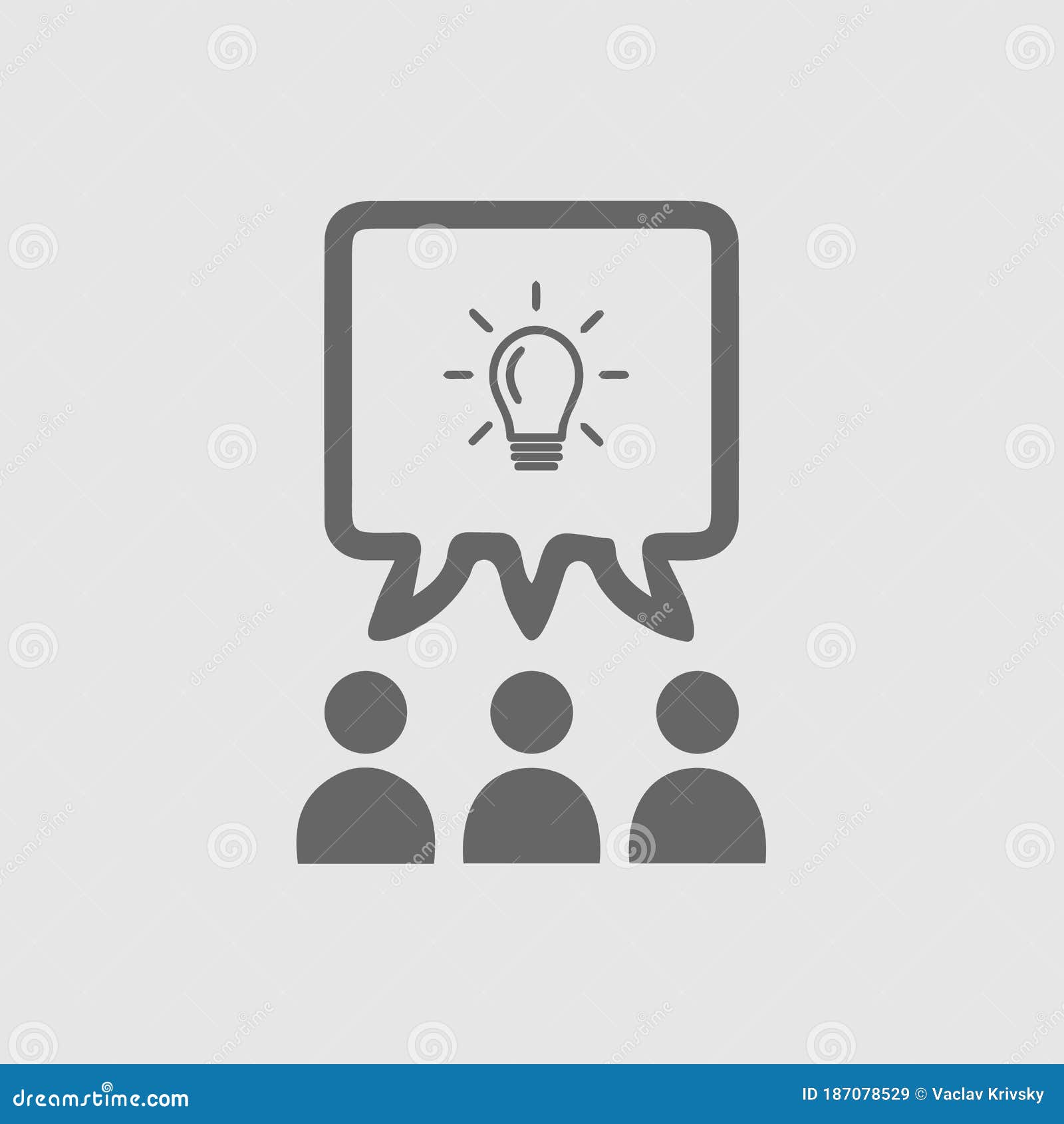 Teamwork Vector Icon Eps 10. Business Idea Discussion on Transparent ...
