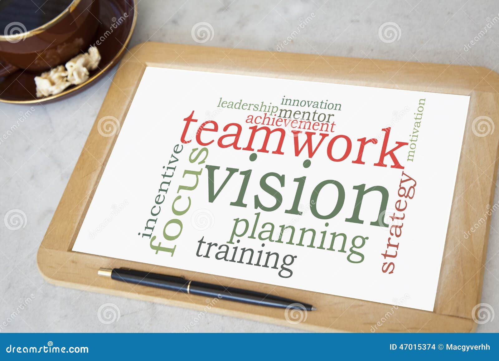Teamwork vision stock photo. Image of achievement, word - 47015374