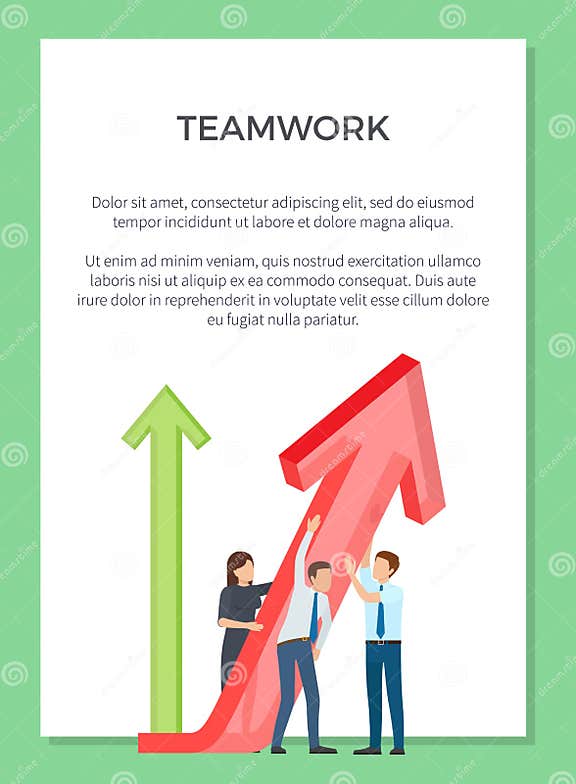 Teamwork Visualization Vector Illustration Stock Vector - Illustration ...