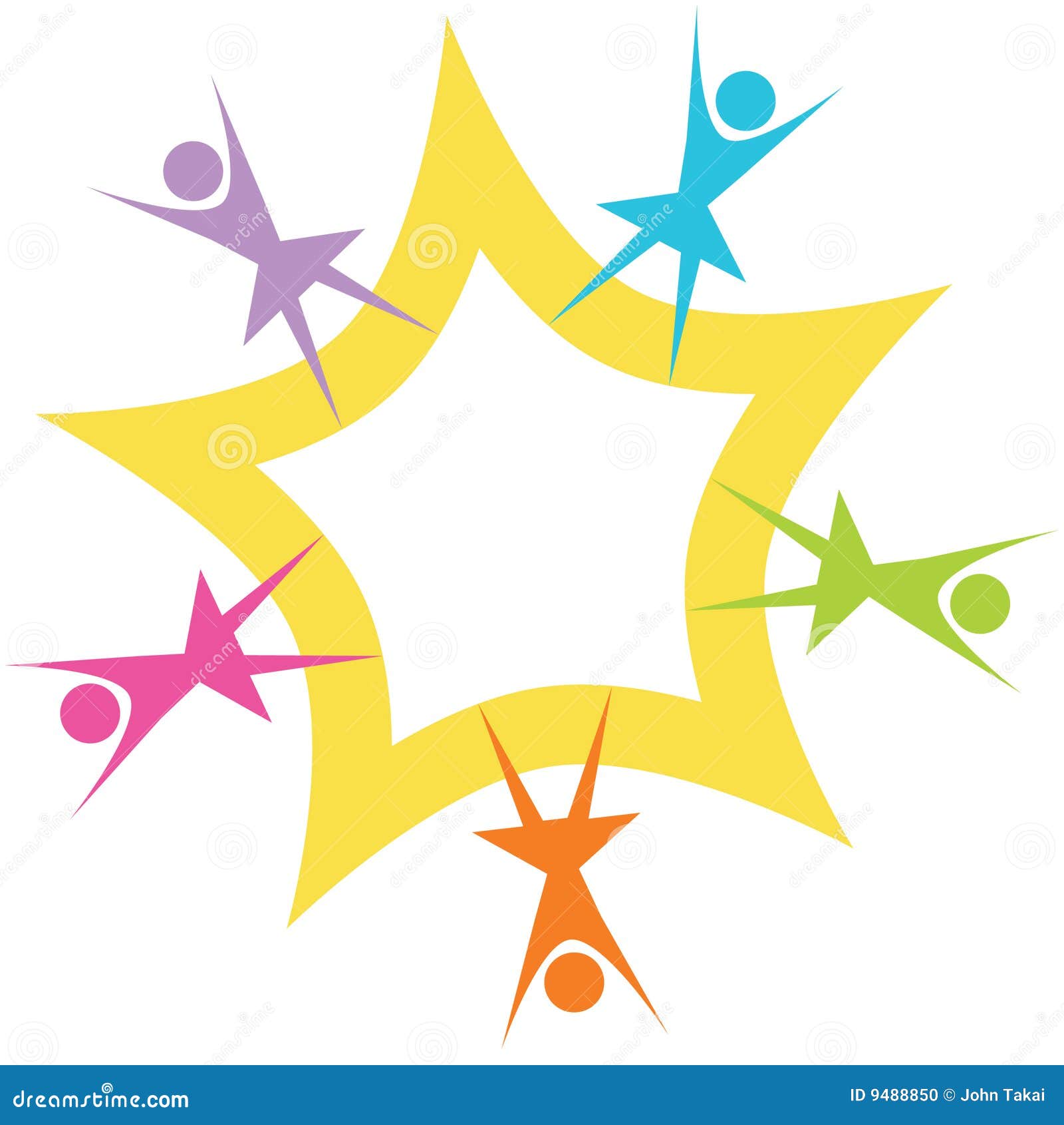 Teamwork - Women stock vector. Illustration of icon, female - 9488850