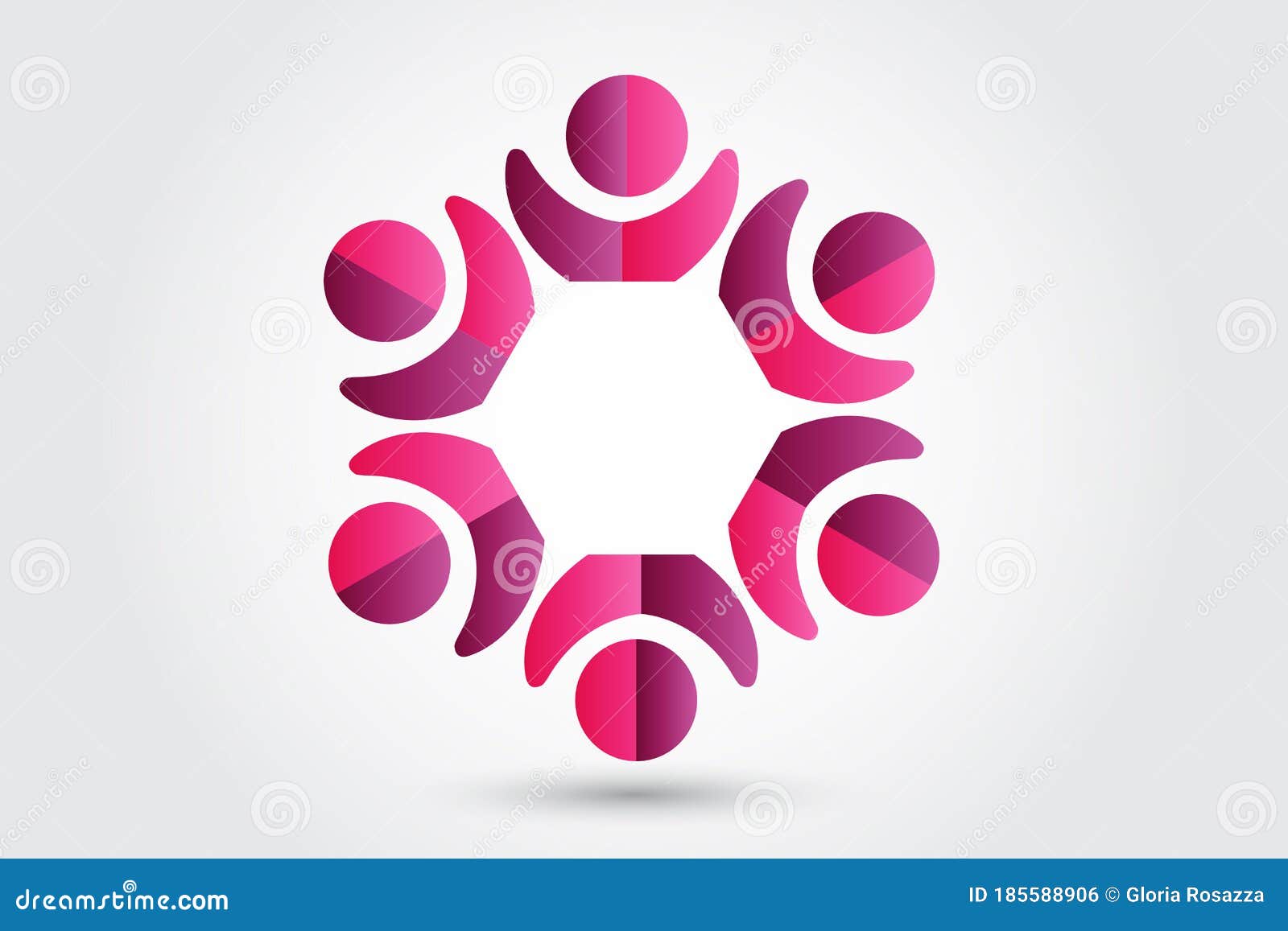 Teamwork Women Partner Group Logo Stock Vector - Illustration of hands ...