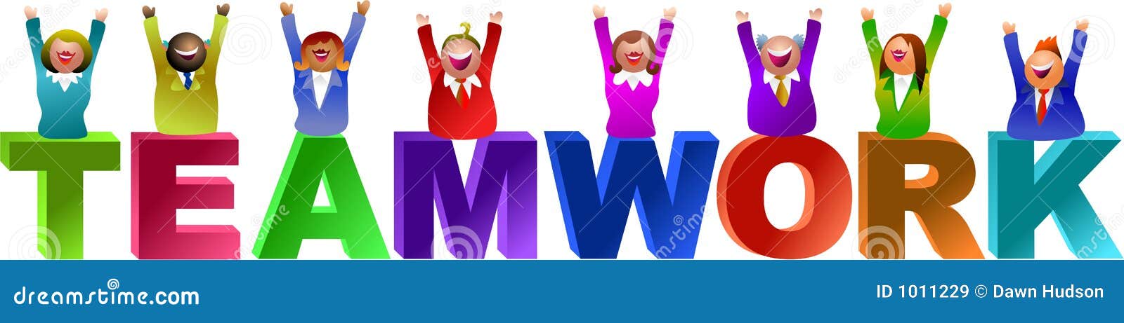 Teamwork word stock illustration. Illustration of goals - 1011229