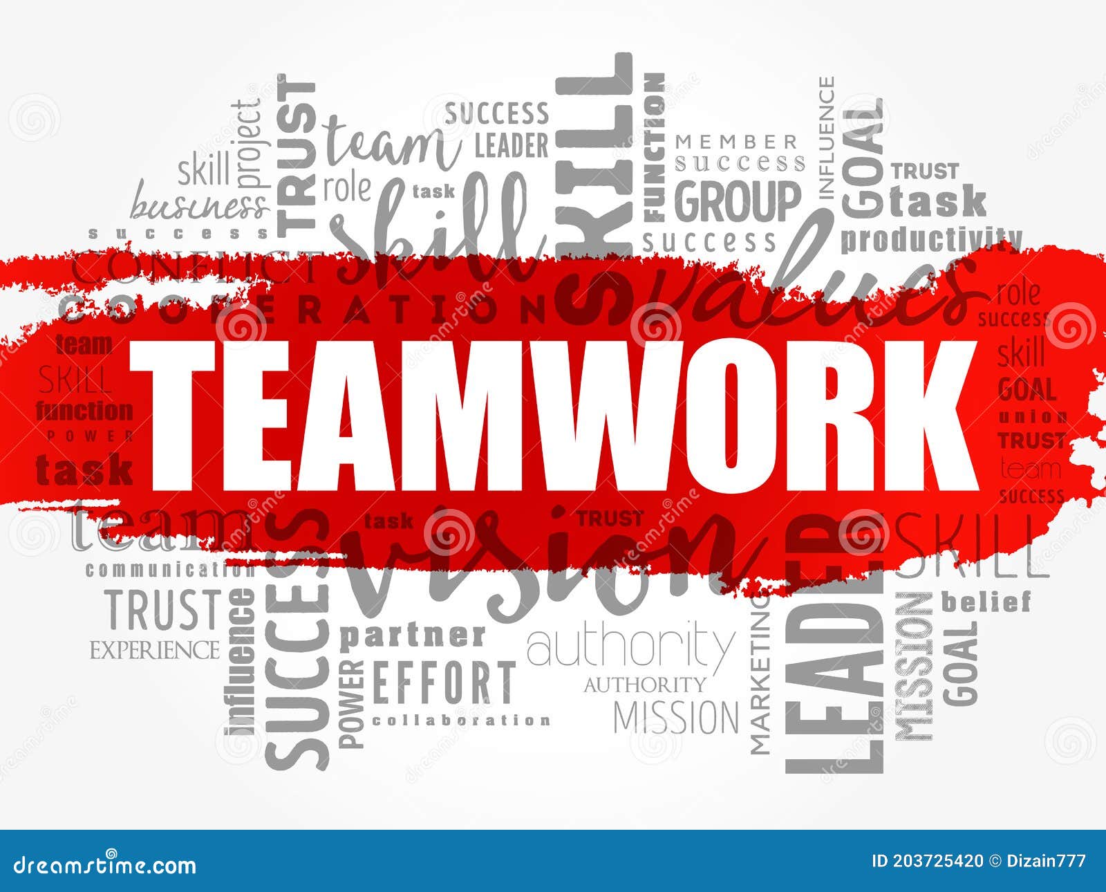 Teamwork Collage Background/eps Vector Illustration | CartoonDealer.com ...