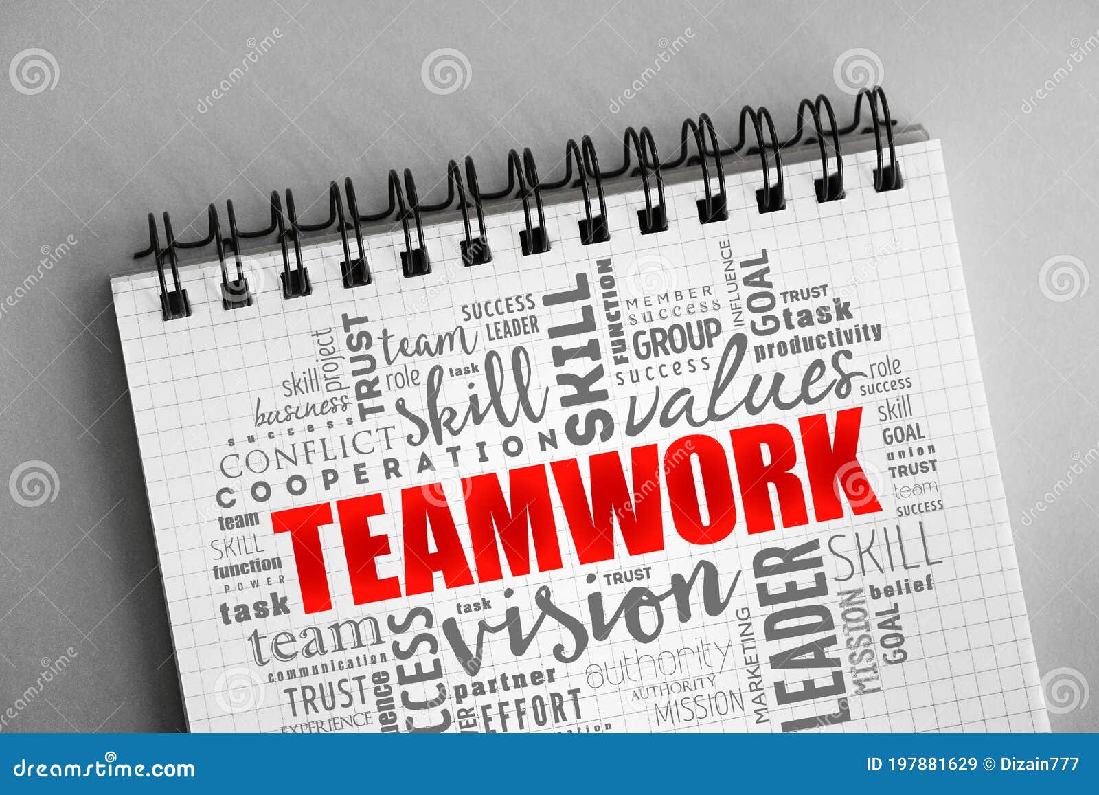 Teamwork Word Cloud Collage Stock Image - Image of action, plan: 197881629
