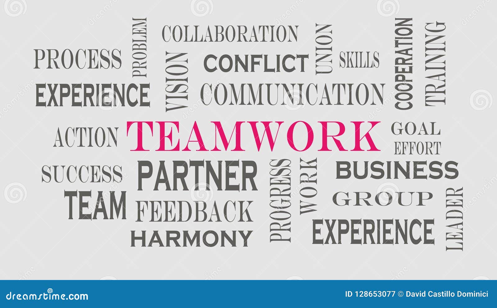Teamwork Word Cloud Concept On Gray Background Royalty-Free Stock Photo ...