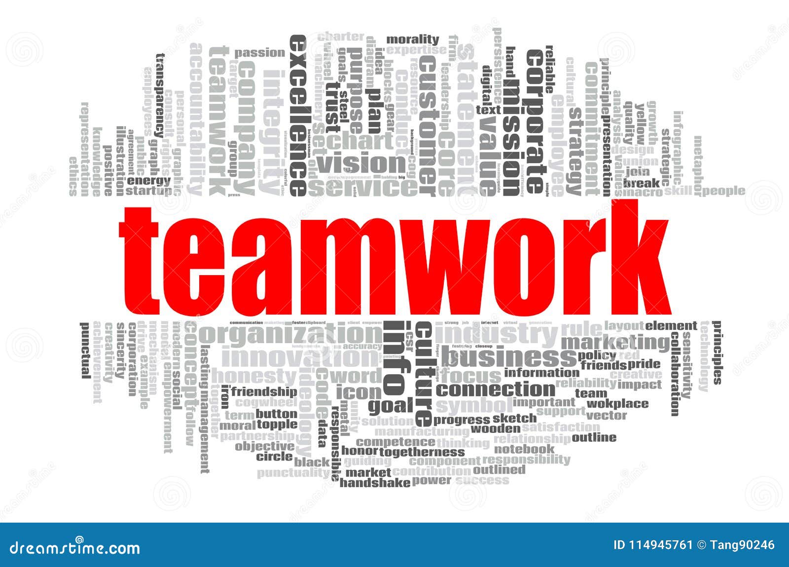 Teamwork Word Cloud Royalty-Free Stock Photography | CartoonDealer.com ...