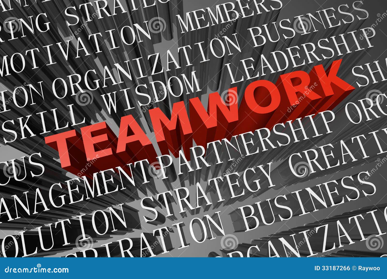 Teamwork word cloud stock illustration. Illustration of label - 33187266
