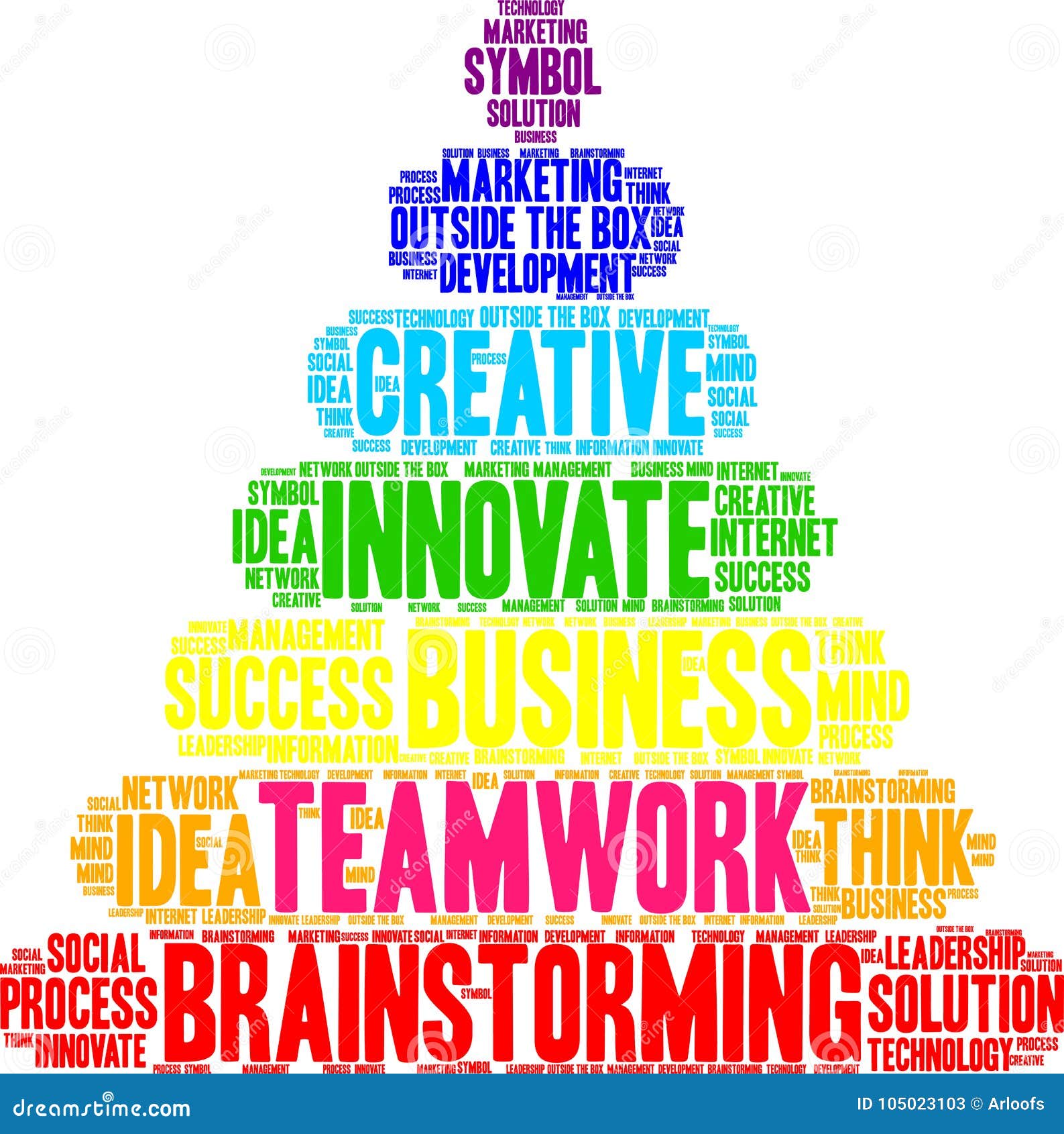 Teamwork Word Cloud stock illustration. Illustration of creative ...