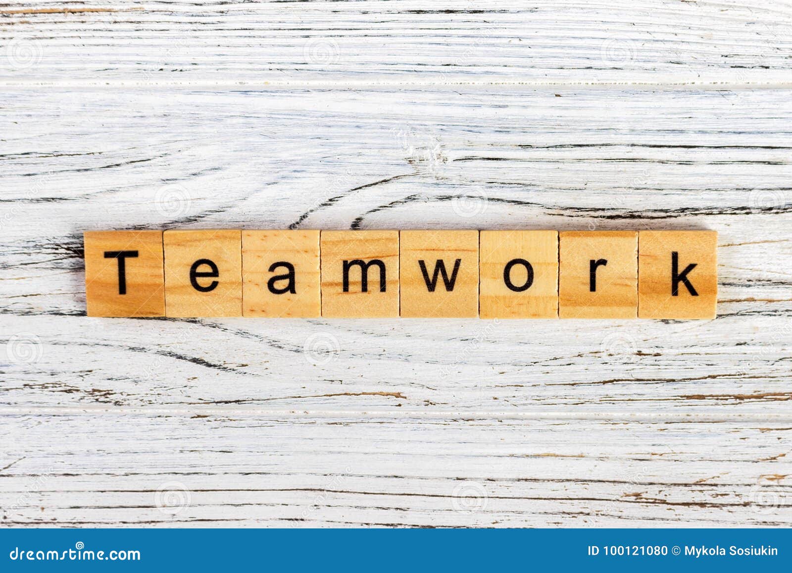 TEAMWORK Word Made with Building Blocks Concept Stock Photo - Image of ...