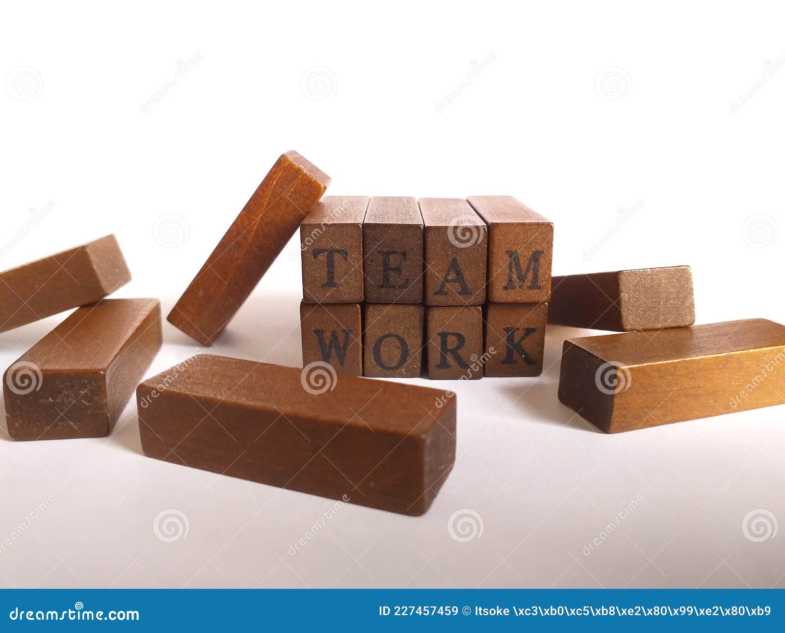 Teamwork On Blocks Stock Photo | CartoonDealer.com #48194568