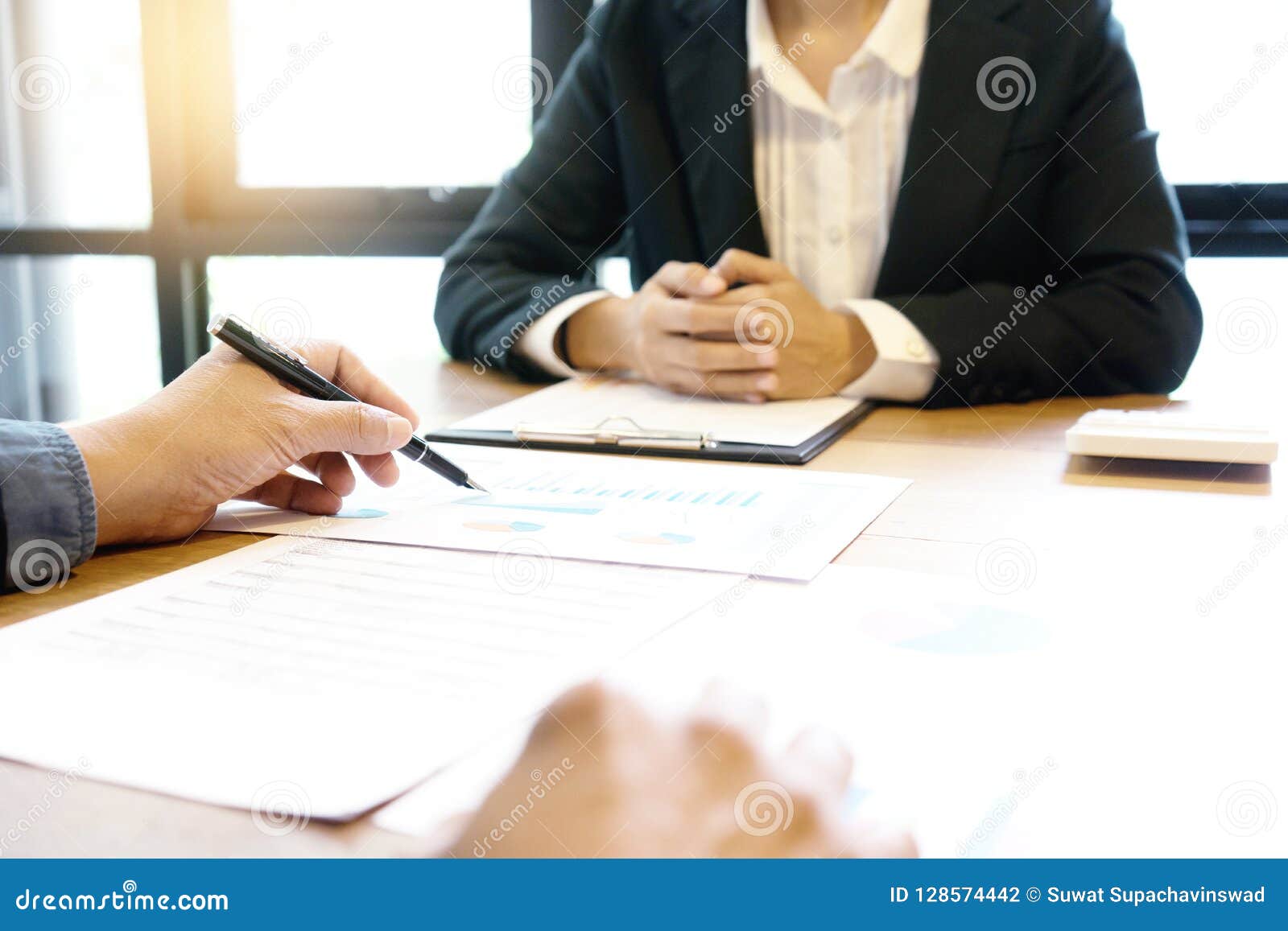 Teamwork Work in the Office Meeting and Consult Stock Photo - Image of ...