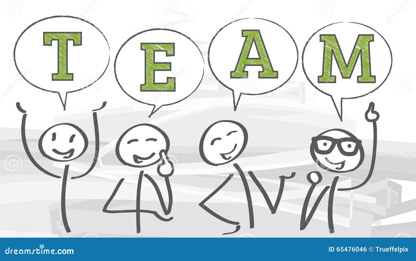 Teamwork stock illustration. Illustration of management - 65476046