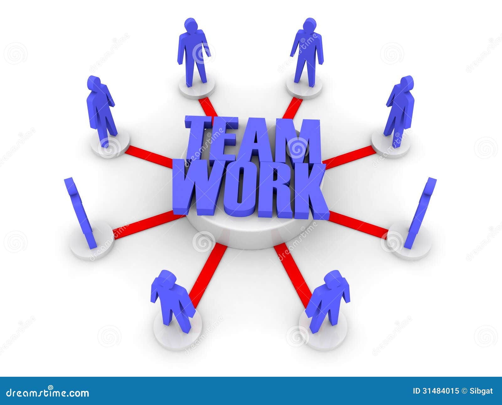 Teamwork. Working Towards a Common Target Stock Illustration ...