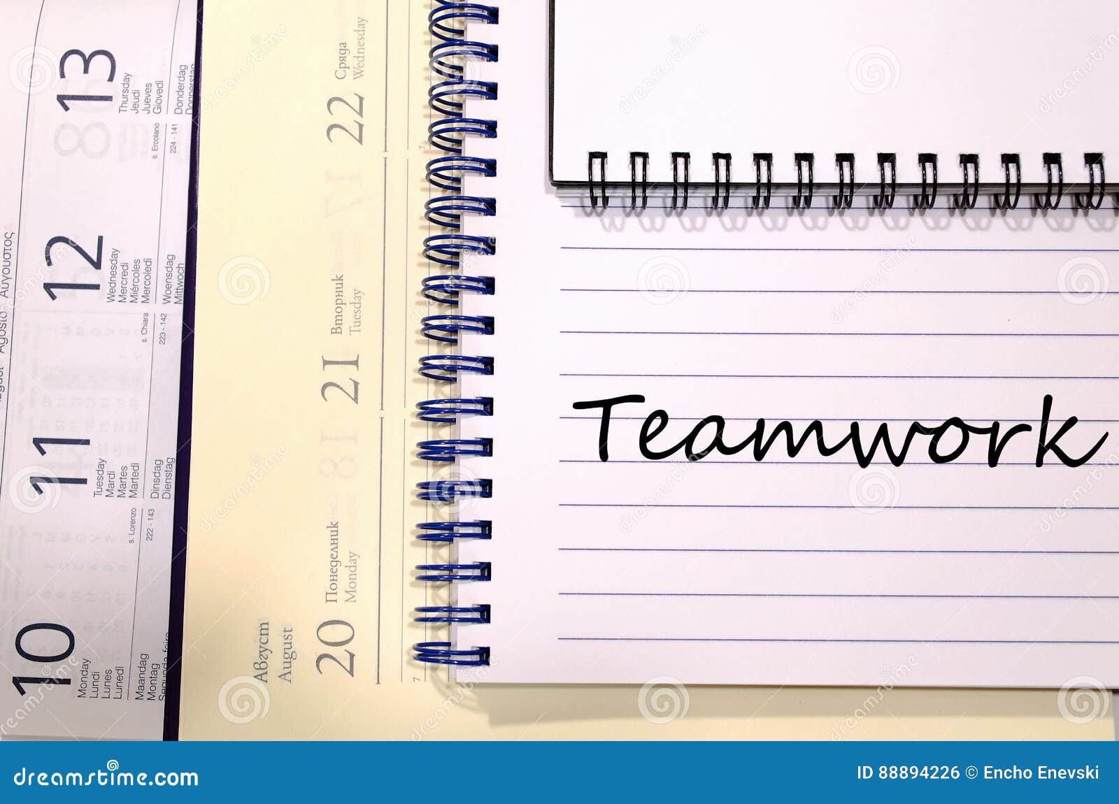 Teamwork write on notebook stock photo. Image of focus - 88894226