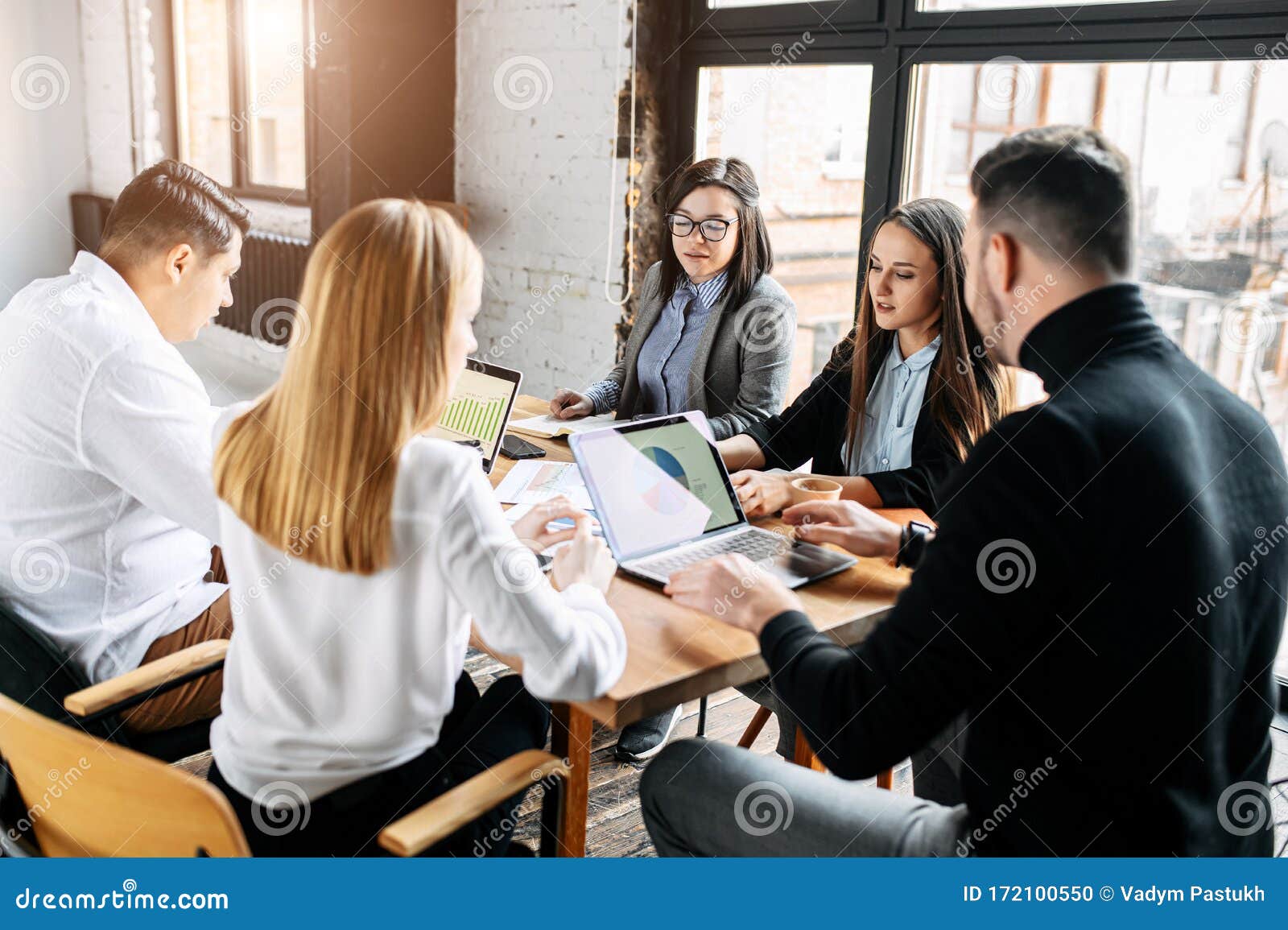 Teamwork of Young and Ambitious People Stock Photo - Image of business ...