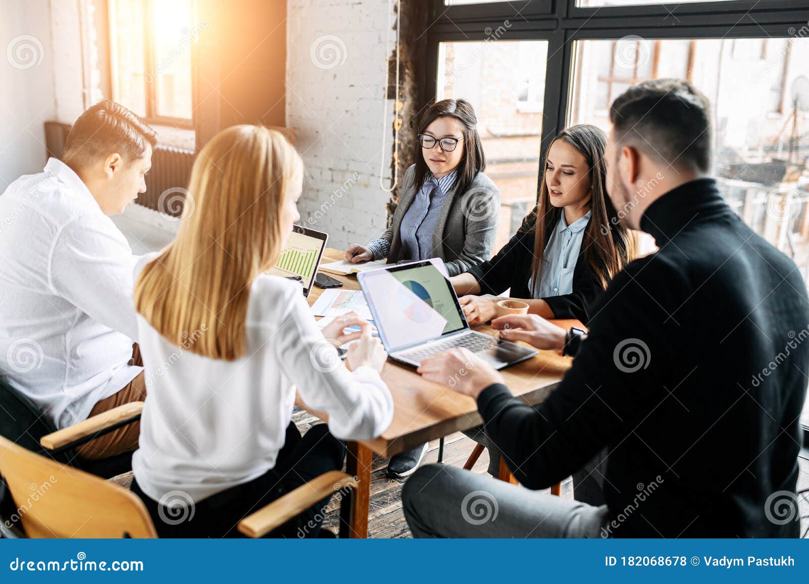 Teamwork of Young and Ambitious People Stock Photo - Image of gadget ...