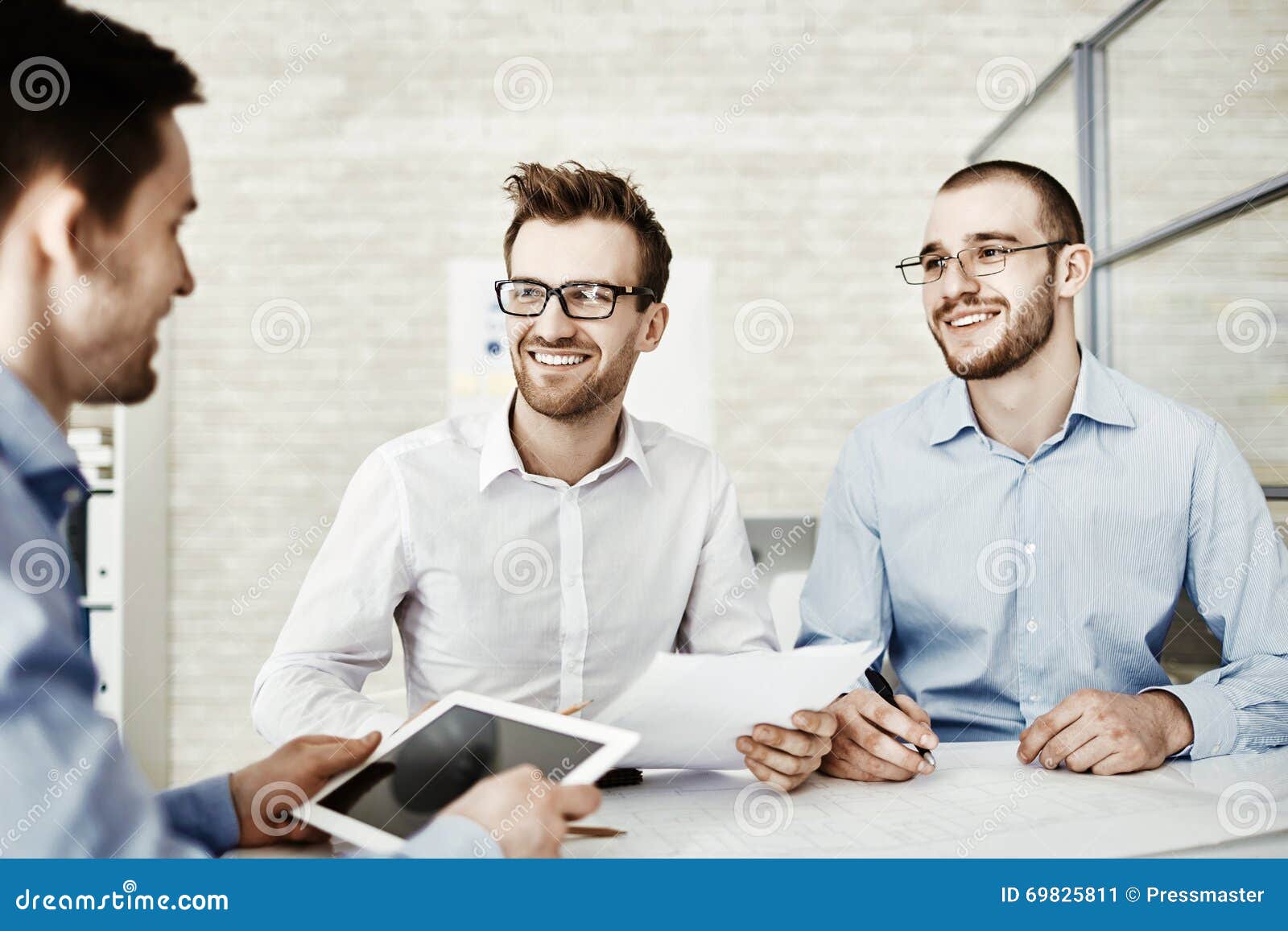 Teamwork stock image. Image of smiling, contemporary - 69825811