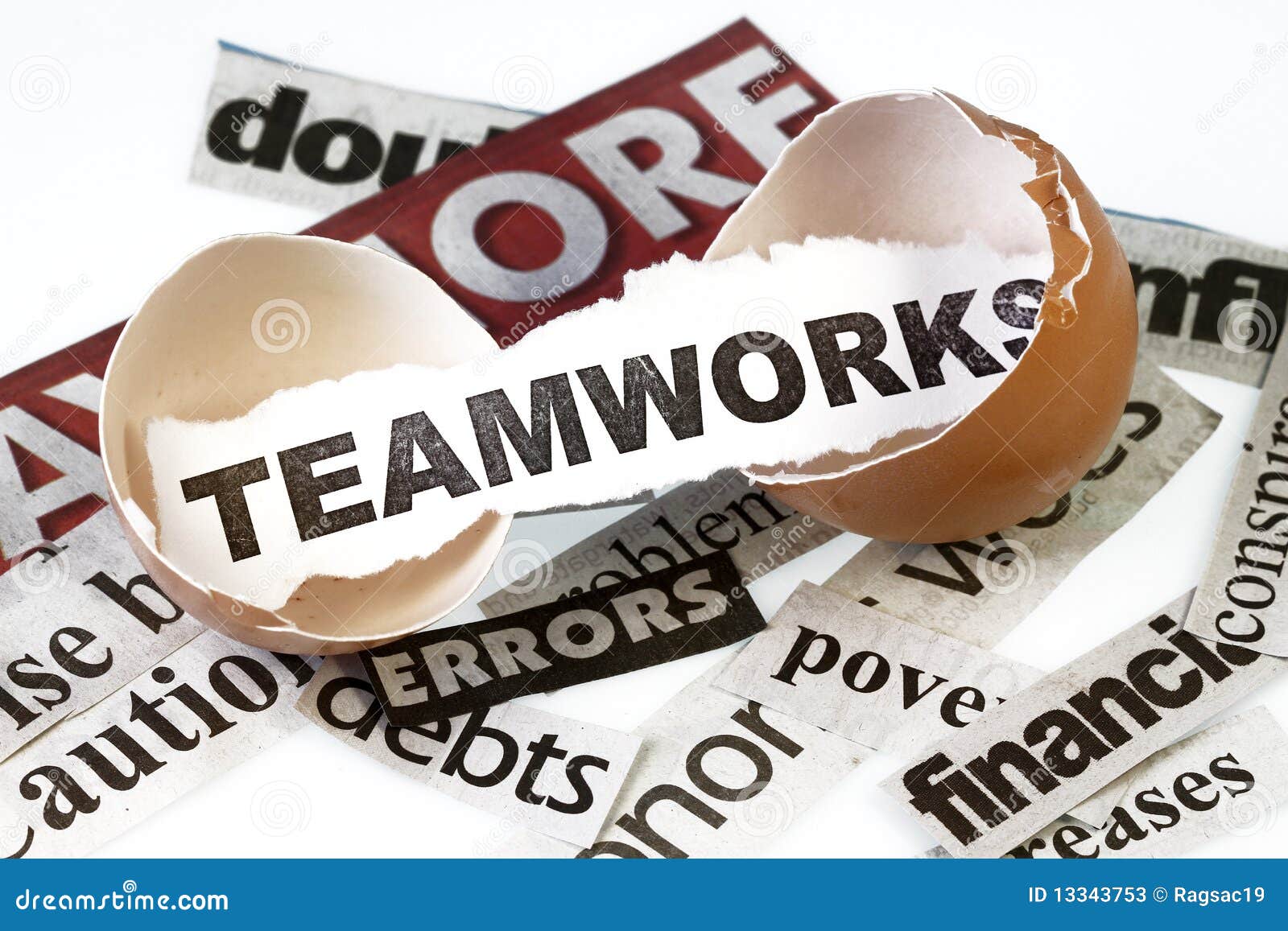 Teamworks stock image. Image of paper, scrap, teamworks - 13343753