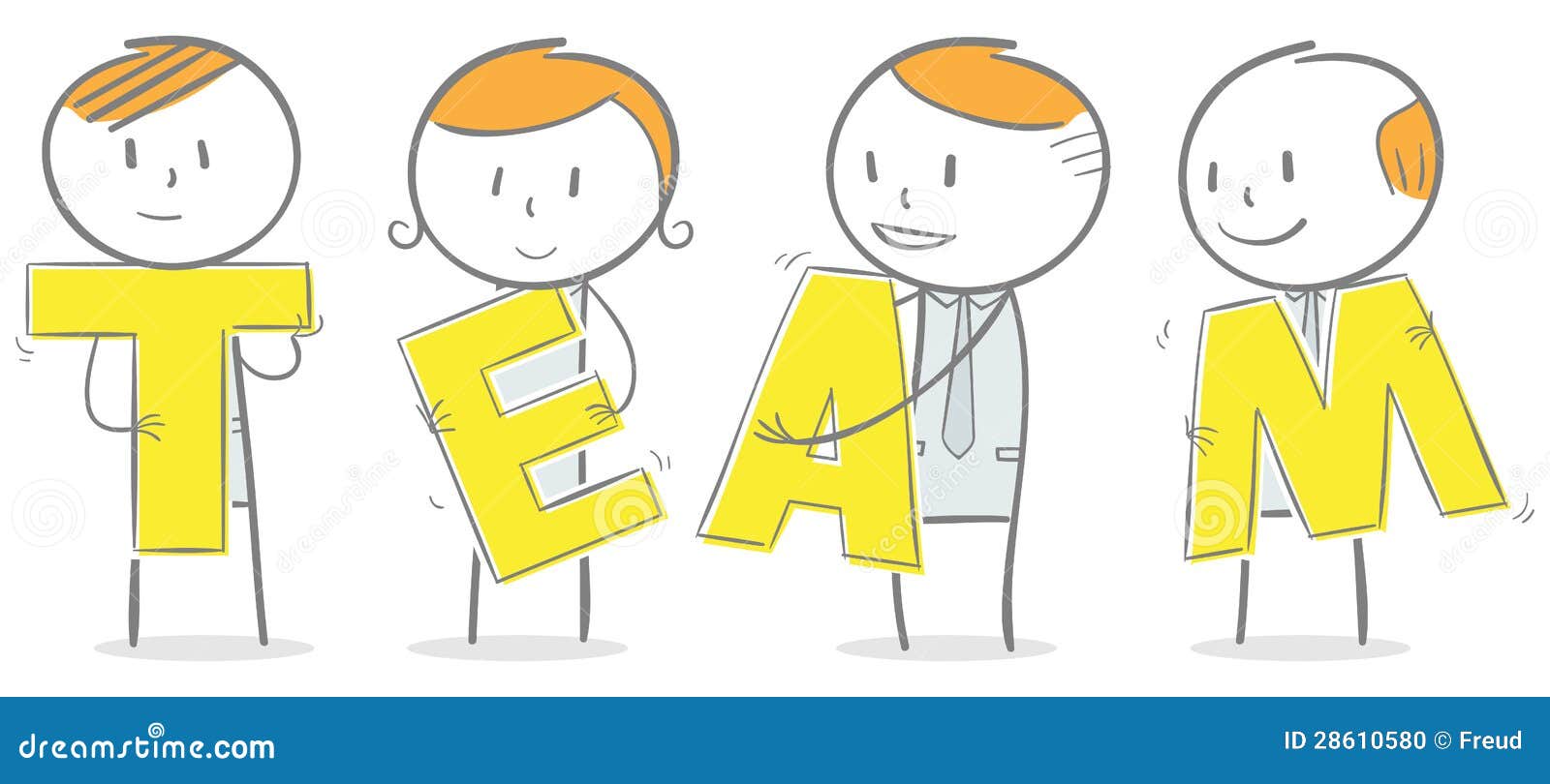 Teamworks Stock Photo - Image: 28610580