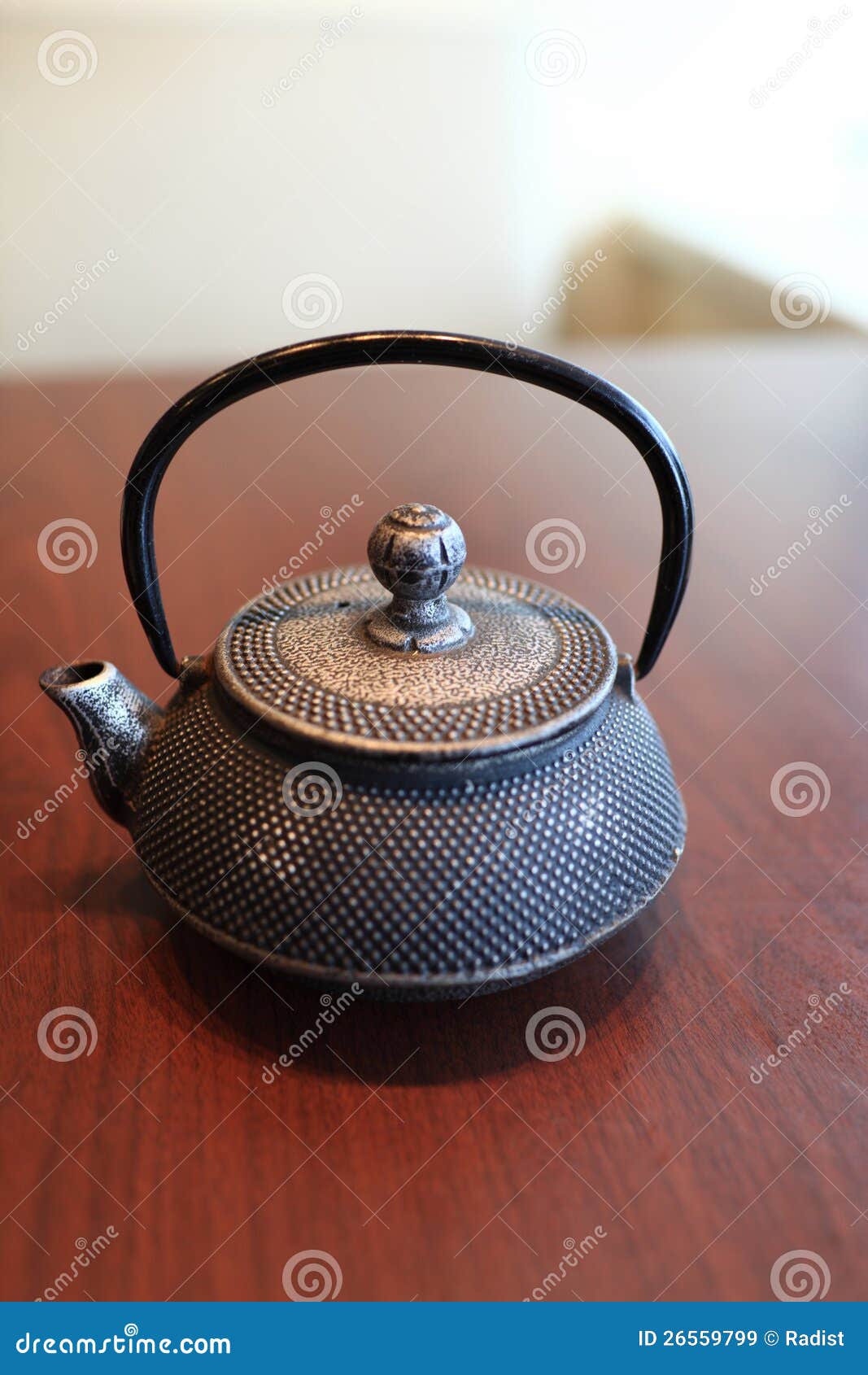Teapot in cafe stock image. Image of dishware, afternoon - 26559799