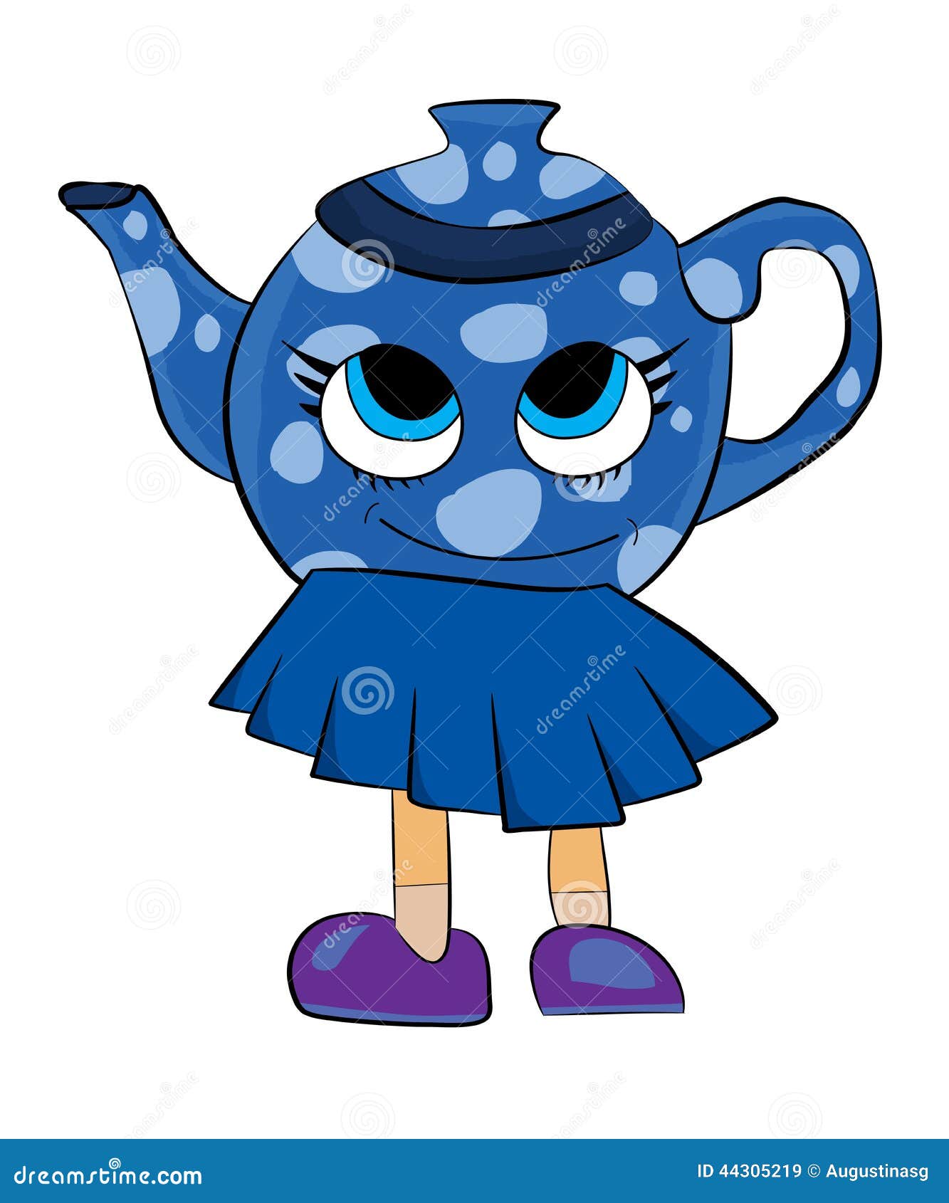 Teapot cartoon stock illustration. Illustration of cartoon - 44305219