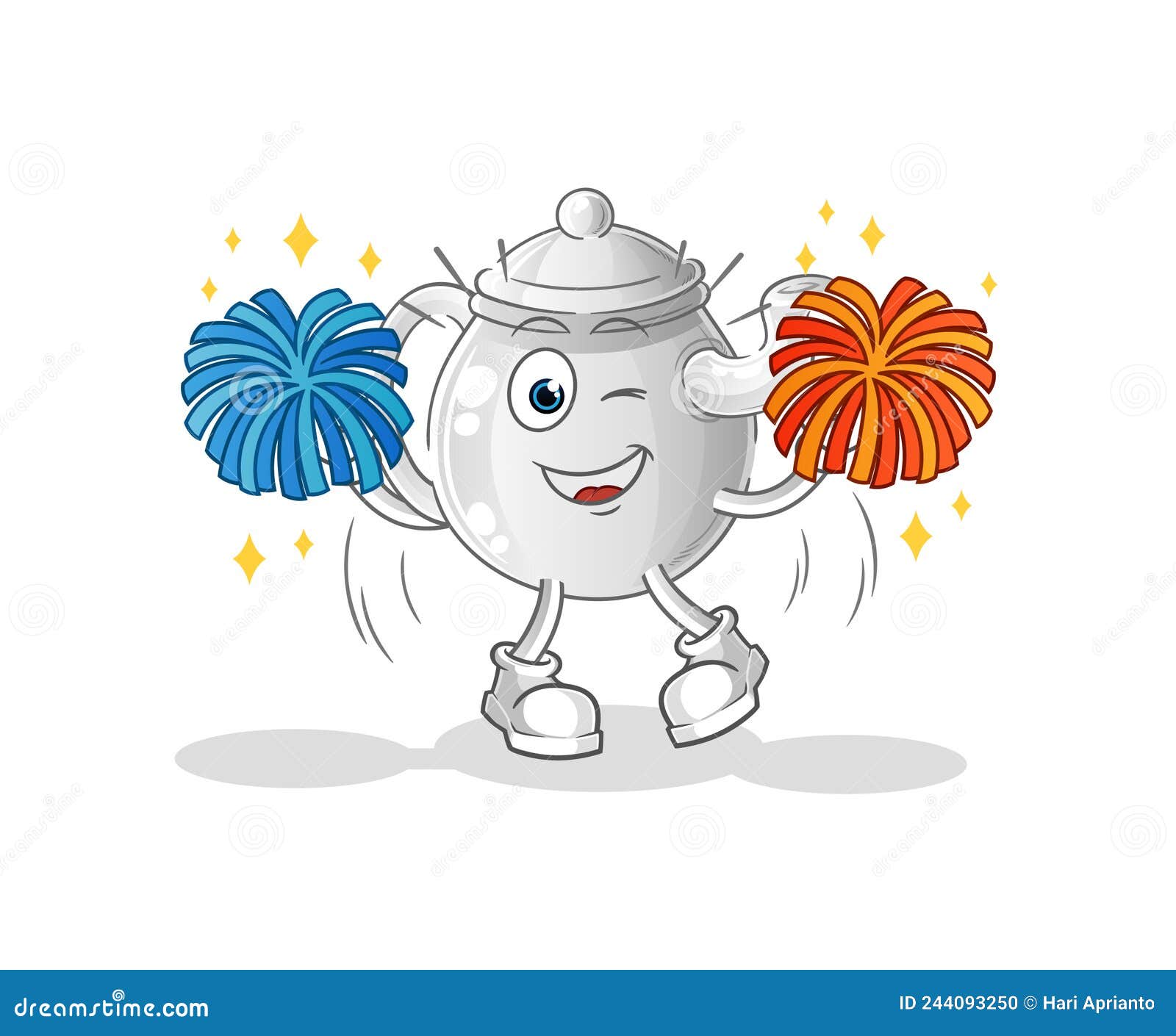 Cheerleader Emoticon Vector Illustration | CartoonDealer.com #17346220