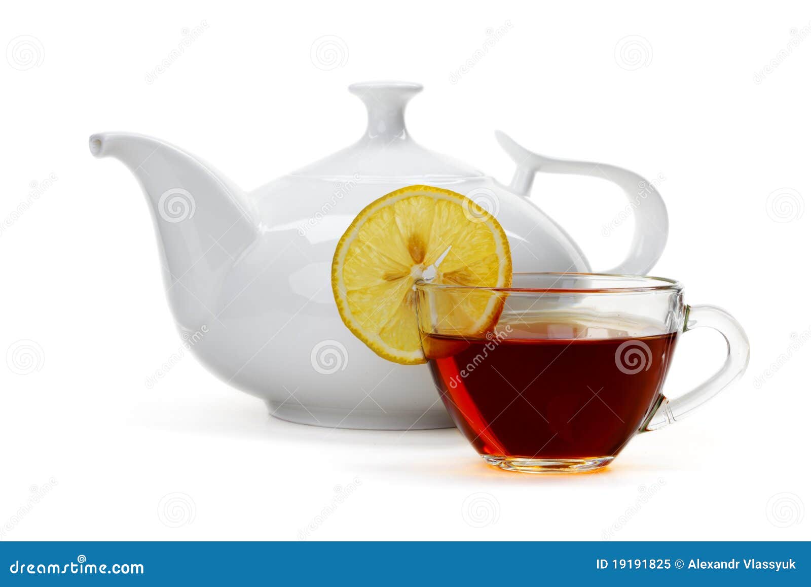 Teapot and cup of tea stock image. Image of spoon, heat - 19191825