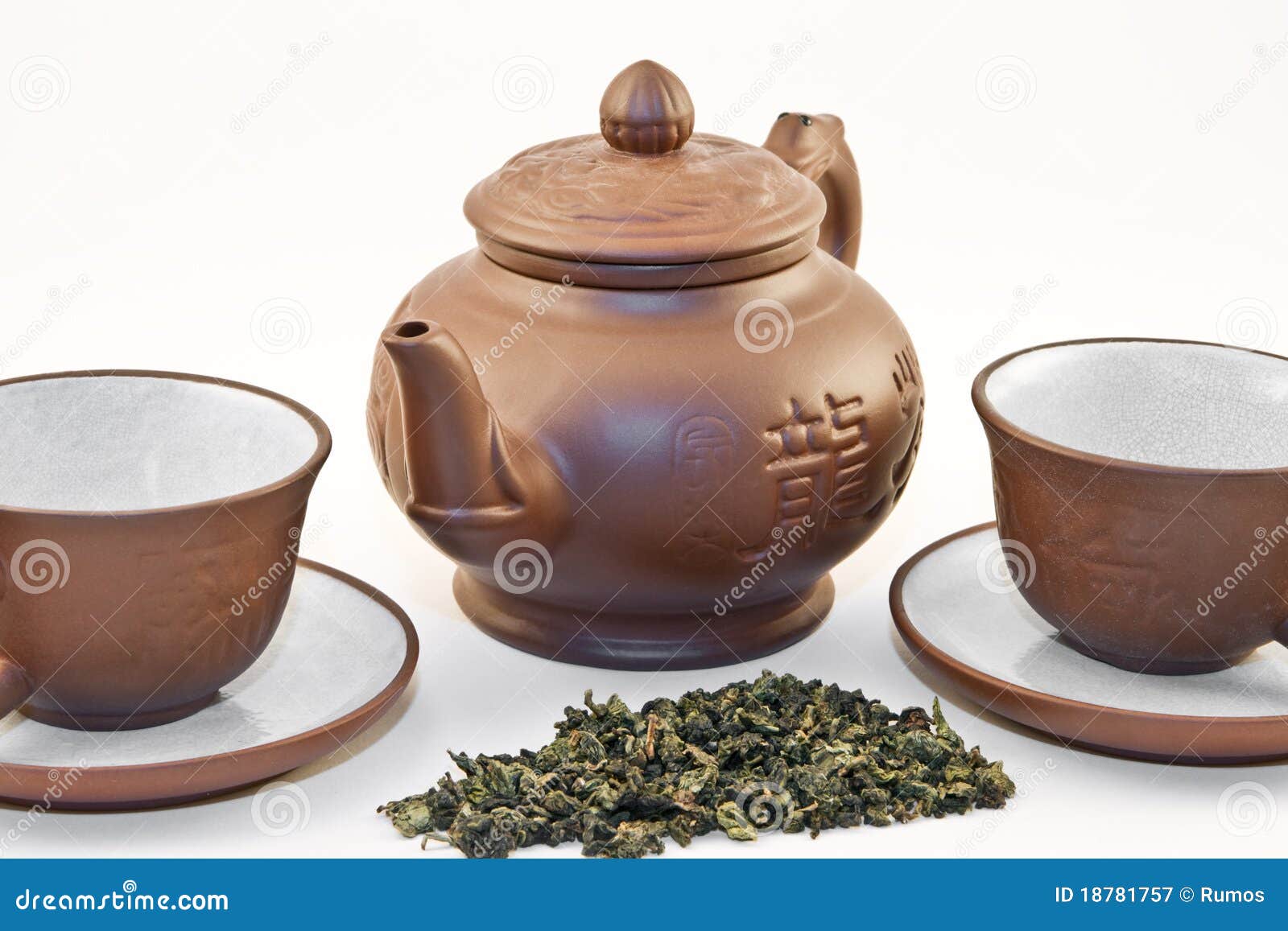 Teapot, Cups and Tea Things Stock Image - Image of food, group: 18781757