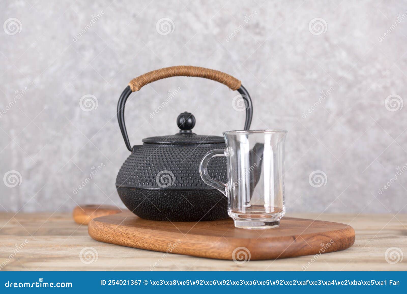 A Teapot and an Empty Glass Stock Image - Image of teapot, indoor ...
