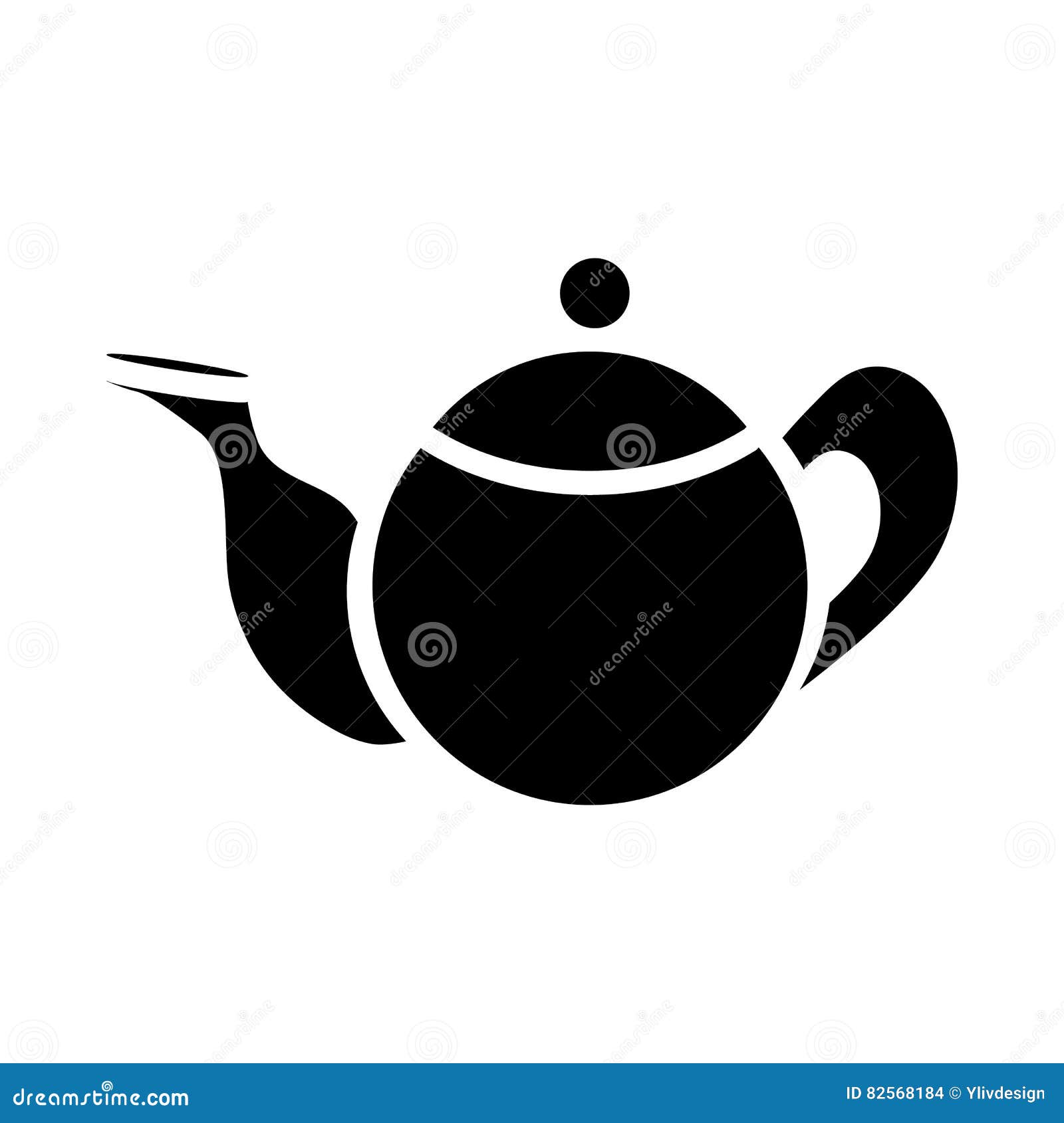 Teapot Icon in Simple Style Stock Vector - Illustration of healthy ...