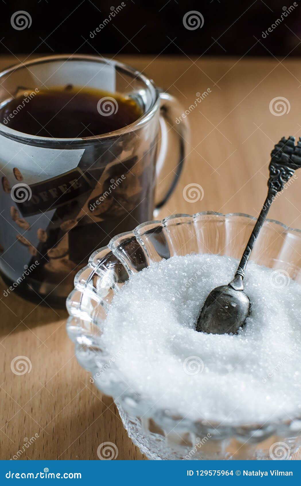 Teapot and Sugar Bowl on the Table Stock Photo - Image of stream, cafe ...