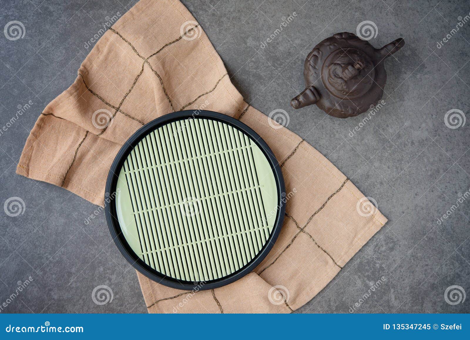 Teapot and tray stock image. Image of aroma, leaf, beverage - 135347245