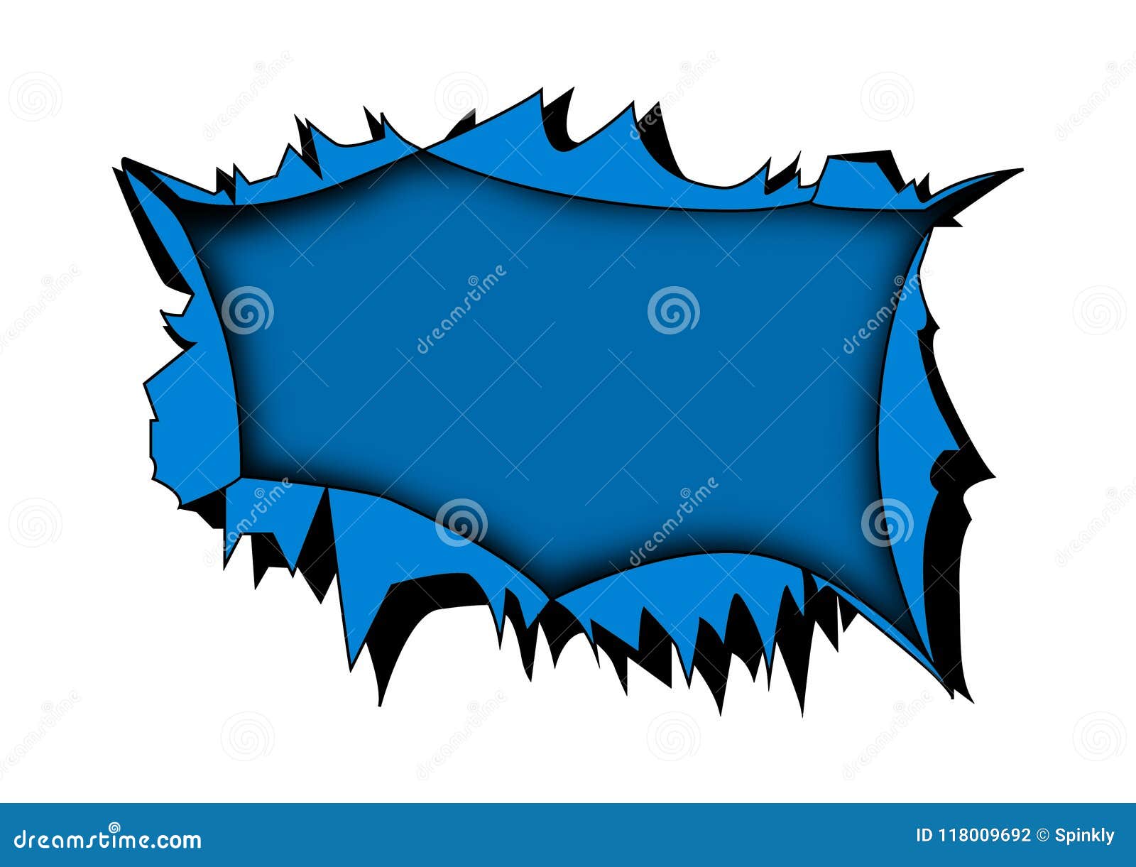 Tear into Blue Background Wallpaper Stock Illustration - Illustration ...