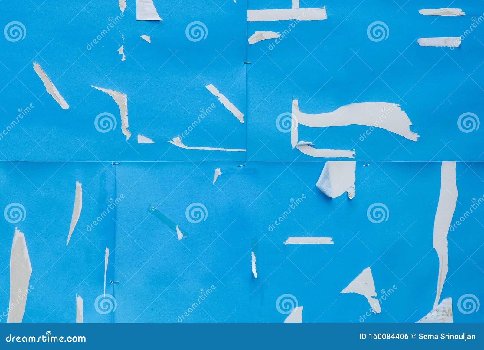 Tear blue paper texture. stock photo. Image of decor - 160084406