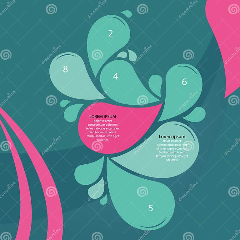 Tear-drop Graphic Design stock vector. Illustration of ornament - 39456532