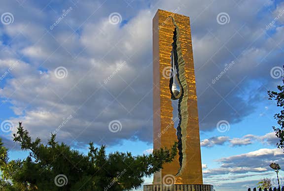 Tear Drop Memorial Sculpture -01 Editorial Stock Photo - Image of ...