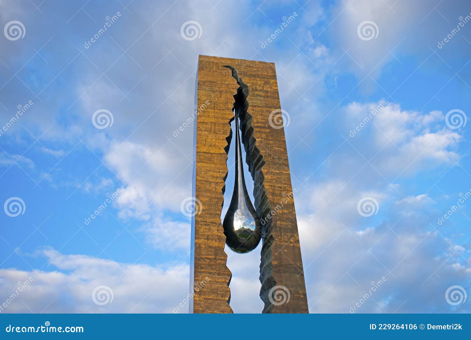 Tear Drop Memorial Sculpture -02 Editorial Photo - Image of colors ...