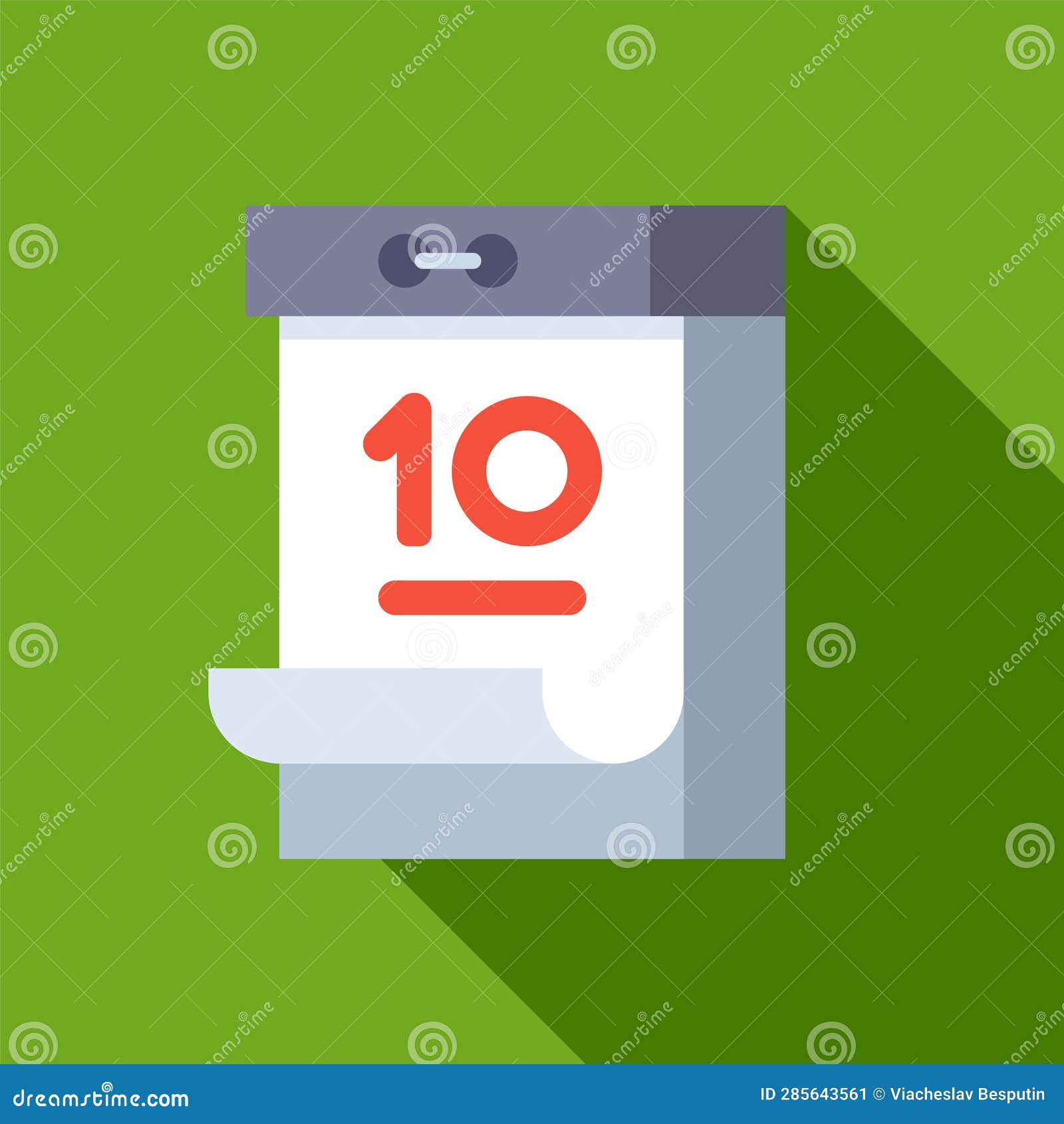 Tear-off Calendar with Date. Calendar on the Wall Stock Vector ...