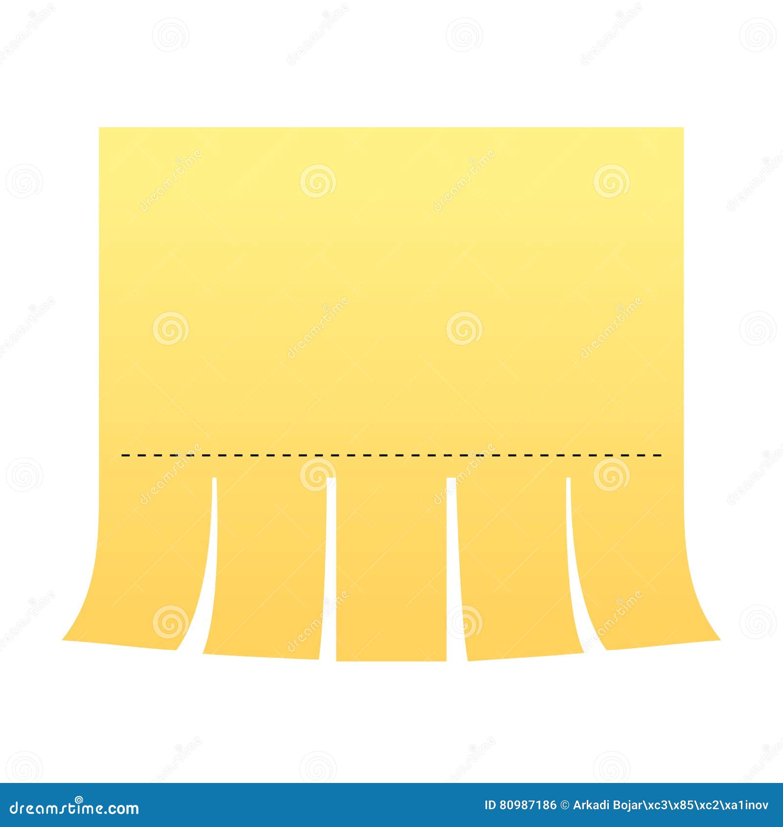 Tear Off Paper Advertisement Stock Vector - Illustration of advertise ...