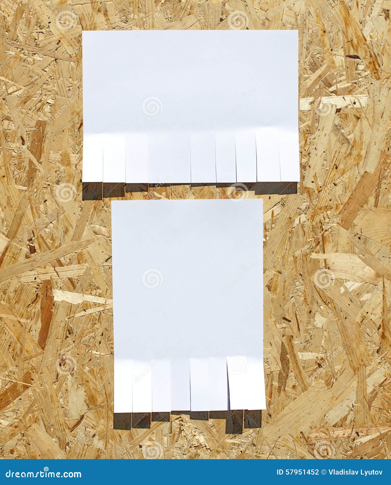 Tear Off Paper Notice on the Wall. Stock Photo - Image of announcement ...