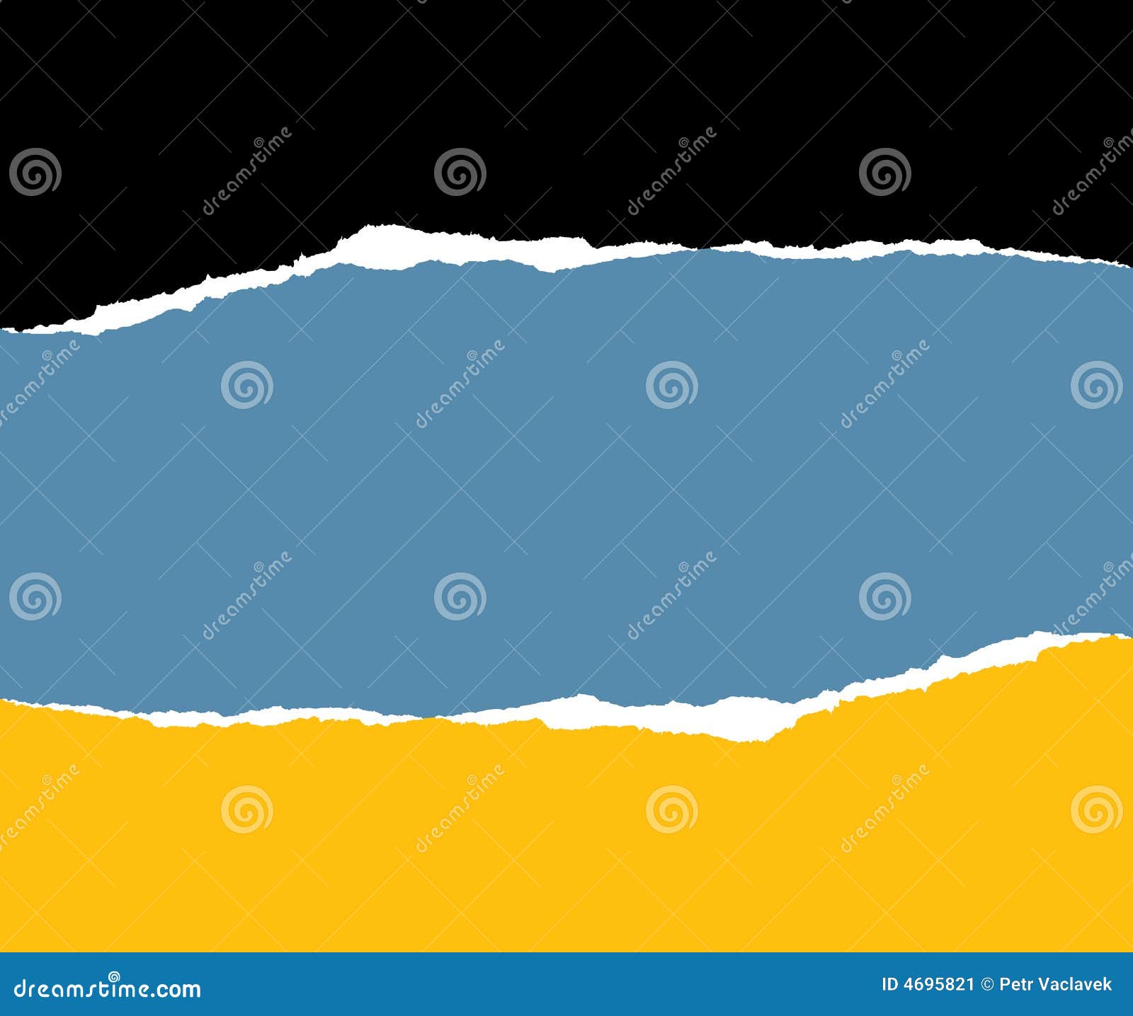 Tear-off Paper Template. White Advertisement Paper On White Background ...